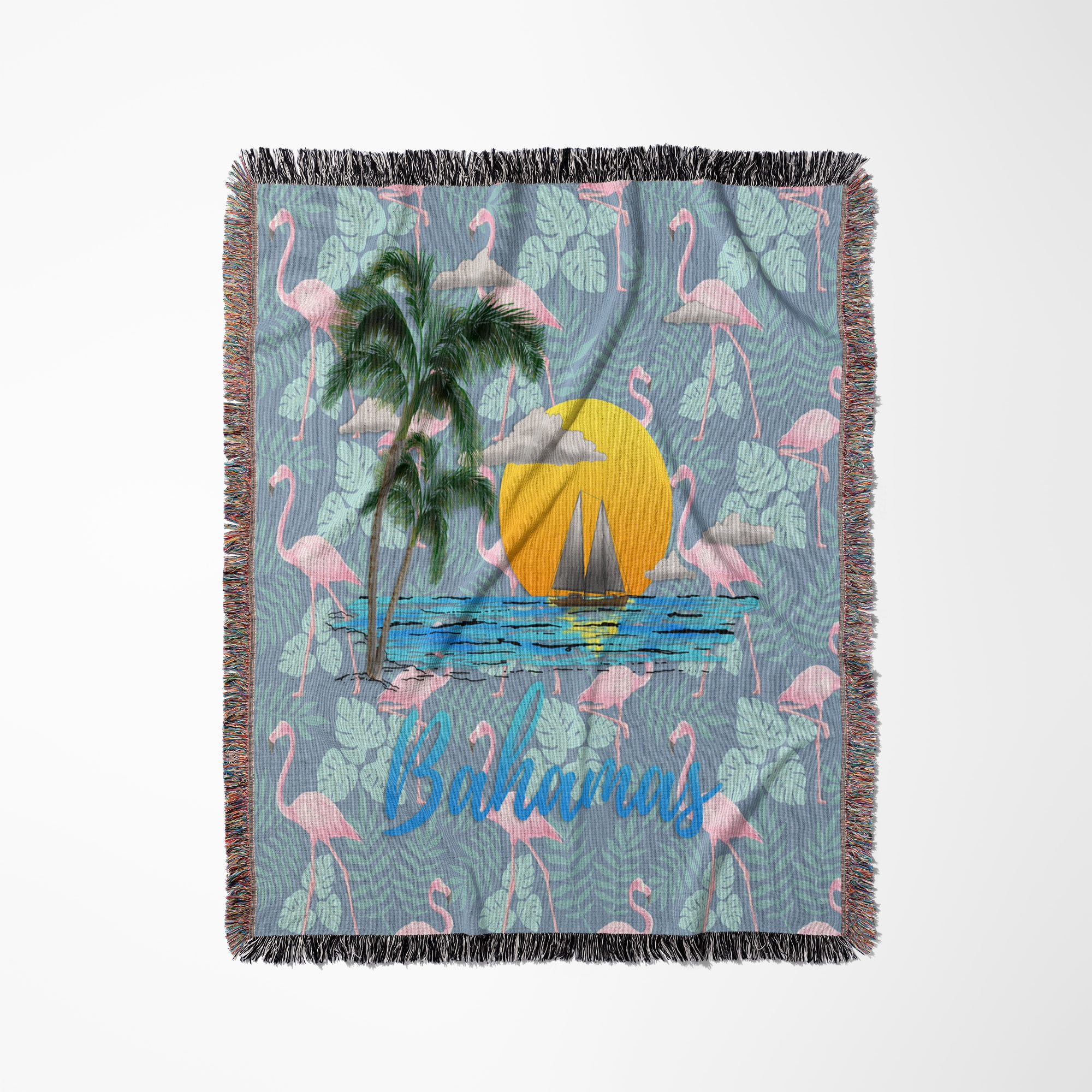 Island Flamingo Pattern For Sailing In The Bahamas Caribbean Islands ...