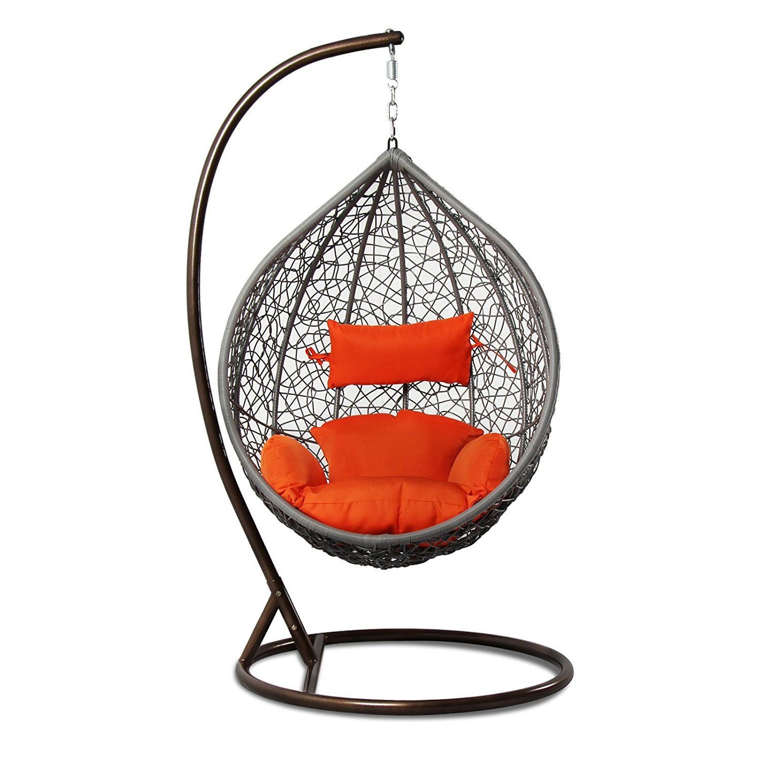 Island Gale Single Luxury Swing Chair Brown - Walmart.com