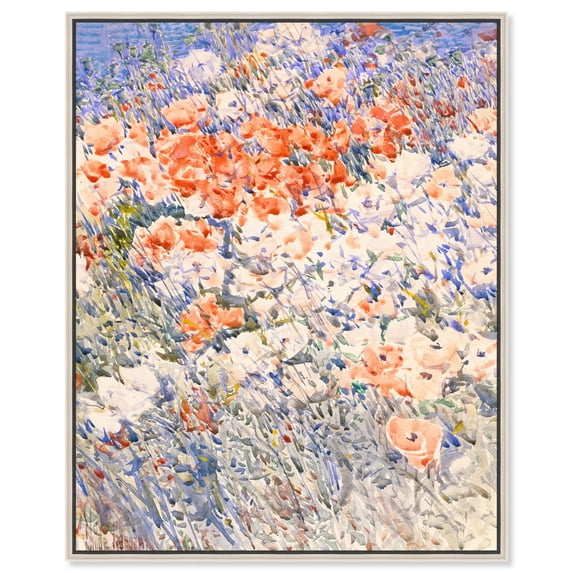 Island Garden by Childe Hassam Canvas Maximalist Floral Art by Art ...