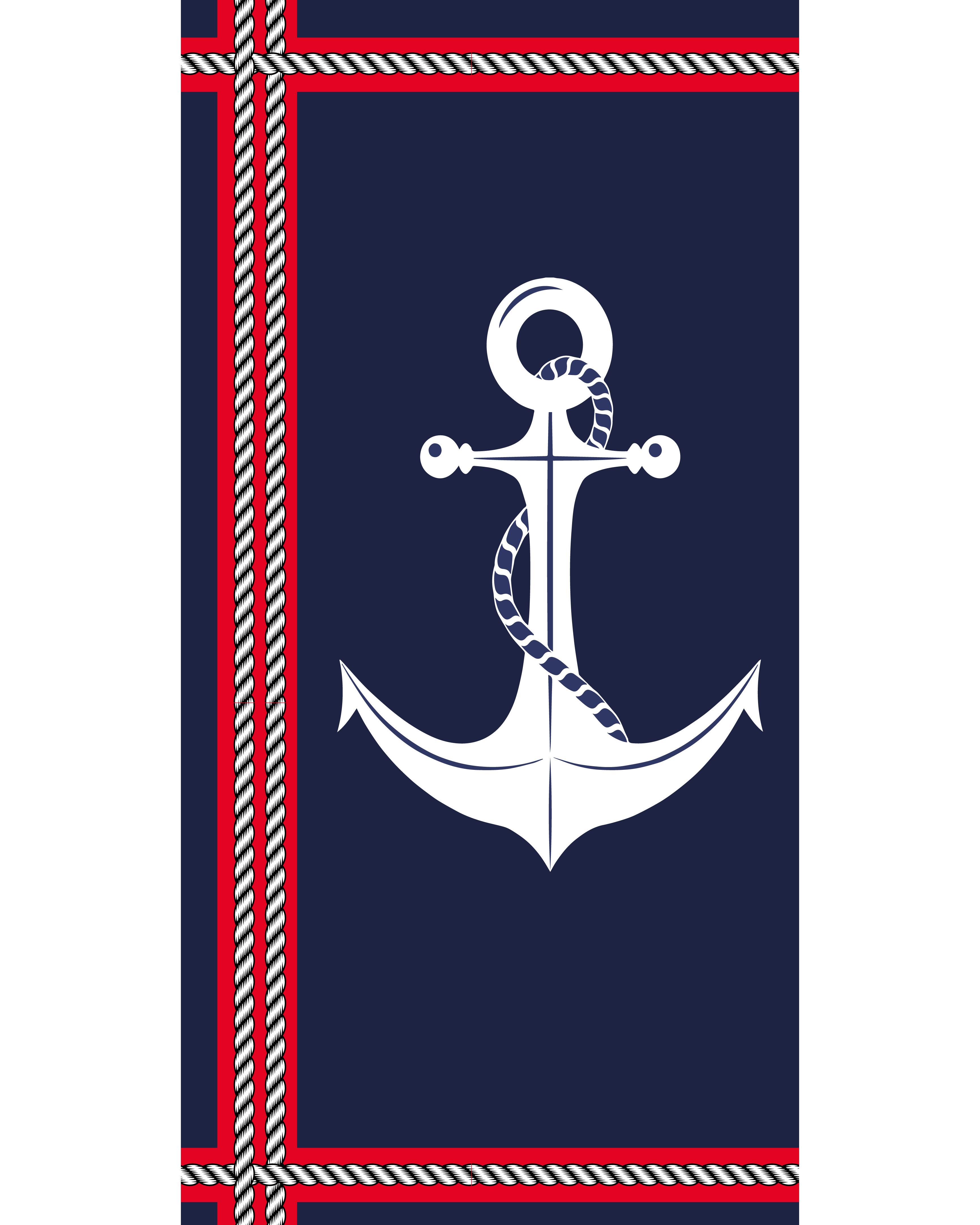 Island Gear Cotton Velur Beach Towels Bath Pool Towel 30x60, Anchor ...