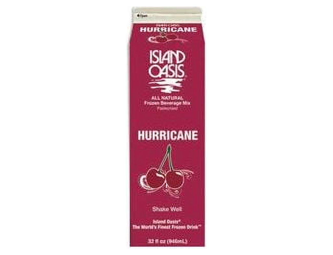 Island Oasis Hurricane Fruit Beverage Mix, 32 Fluid Ounce - 12 per case ...
