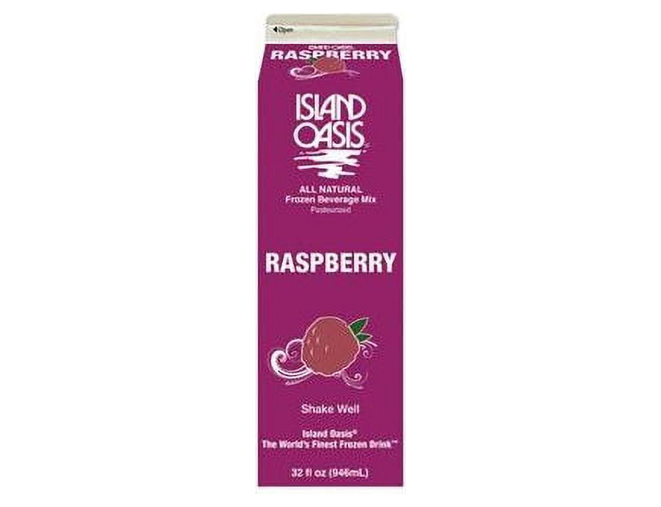 Island Oasis Red Raspberry Beverage Mix, 32 Fluid Ounce 12 per case ...