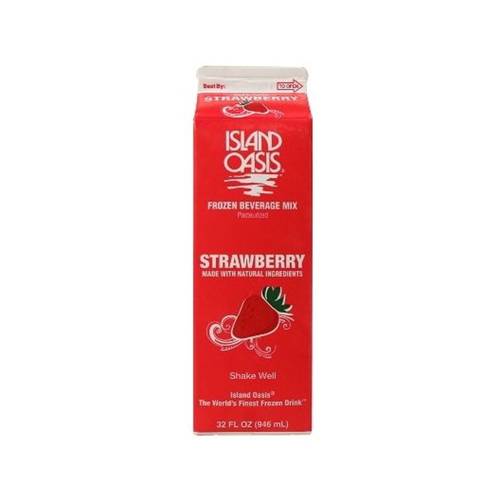 Island Oasis Strawberry Cocktail Drink Mixer Syrup, 32 Fluid Ounce ...