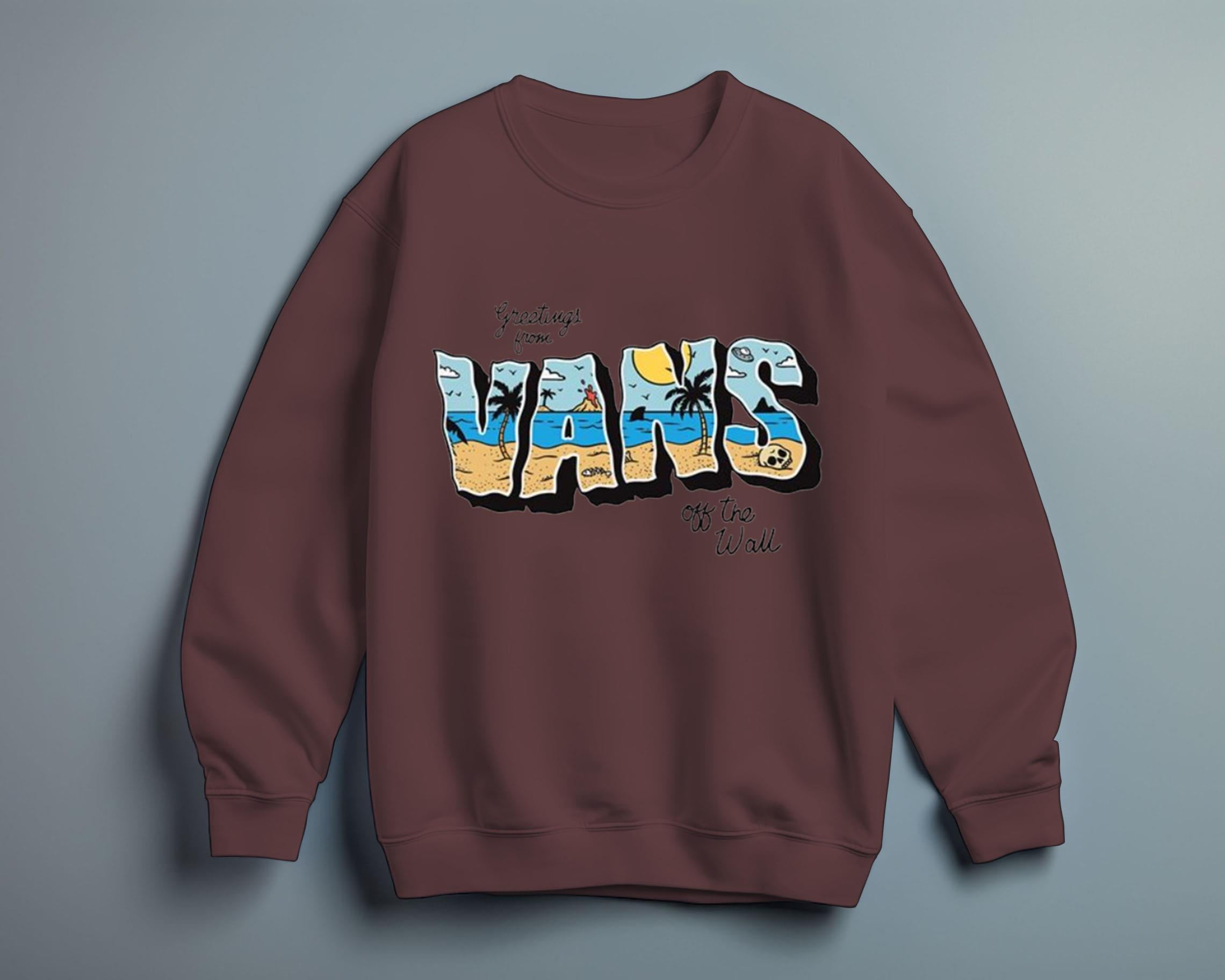 Island Paradise Graphic Design - Fun Ocean Wave Typography Shirt-C ...