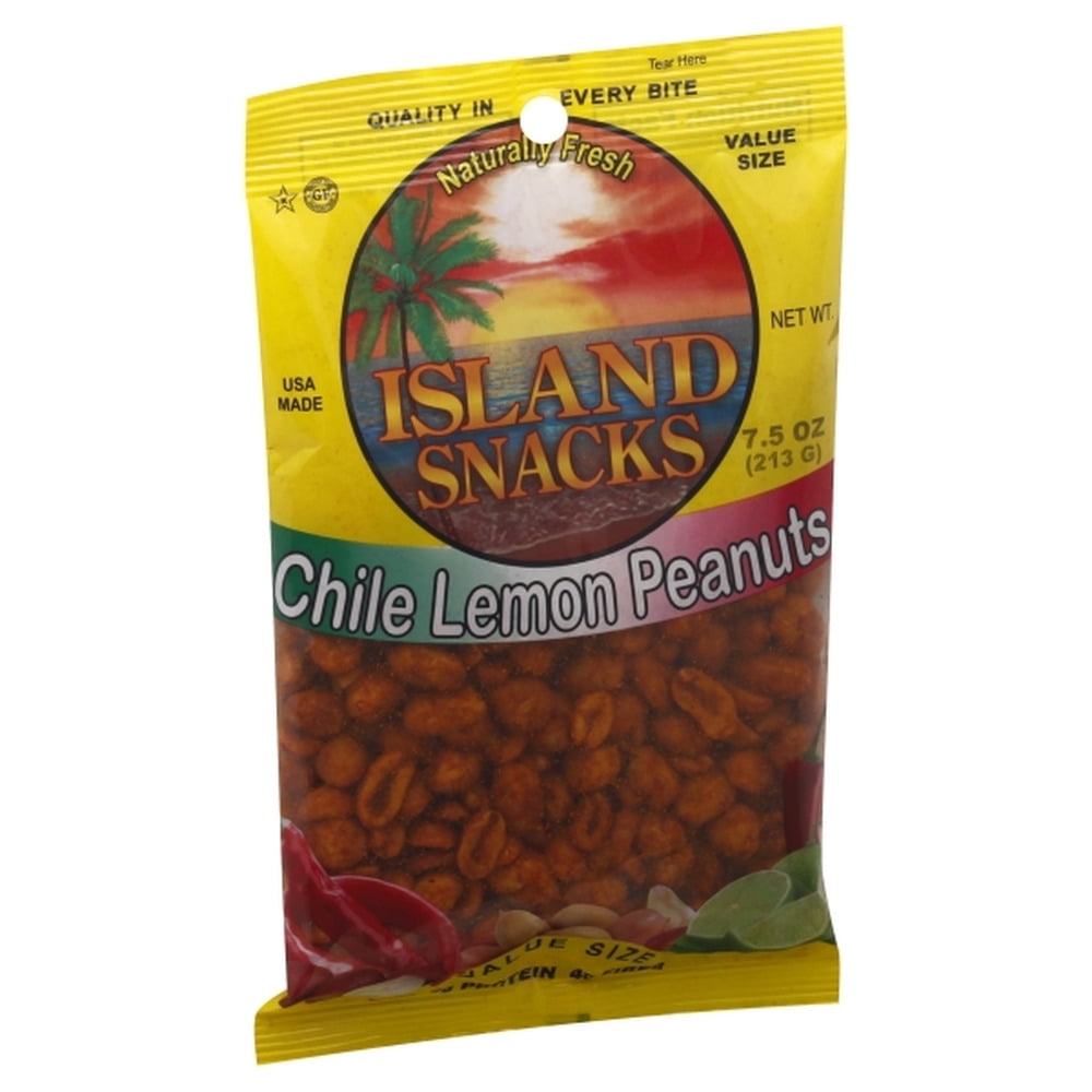 Island Snacks Chile Lemon Peanuts, 8 Oz. - Walmart.com
