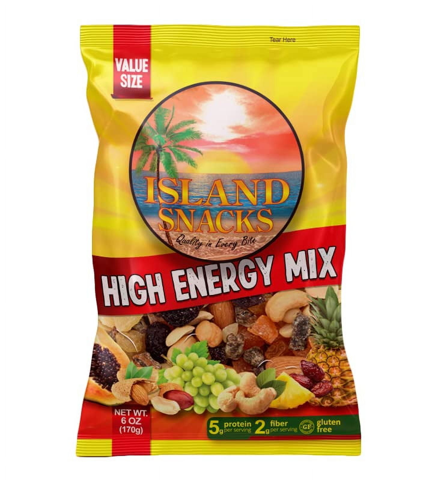 Island Snacks High Energy Mix, HYZ01 6 Ounce, 6 Count - Walmart.com