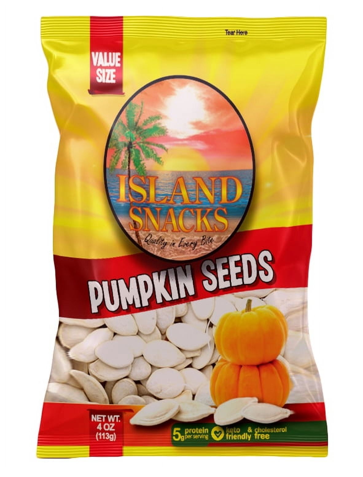 Island Snacks Pumpkin Seeds, 3 Ounce (Pack Of 6) - Walmart.com