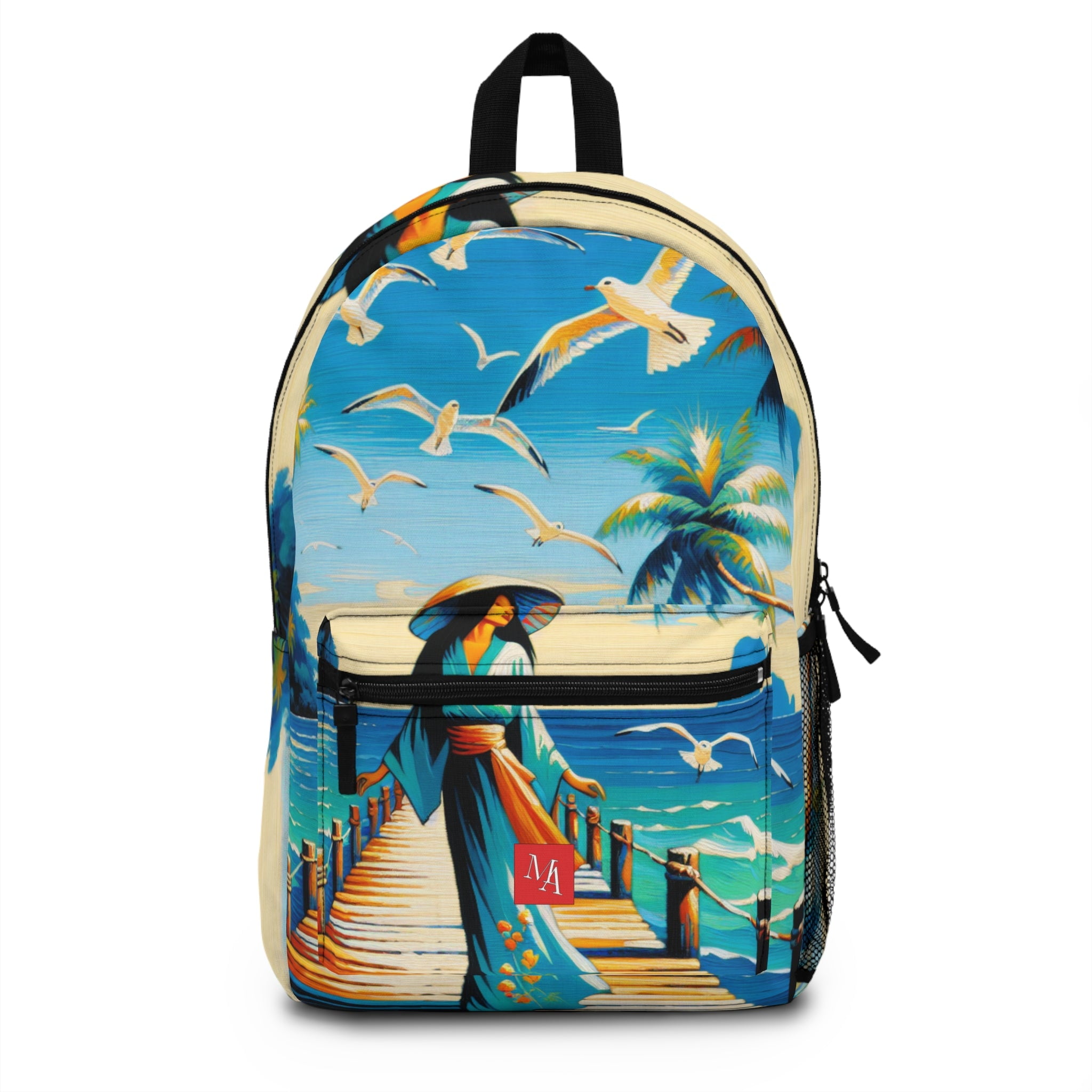 Island Stroll with Seagulls- Backpack - Walmart.com