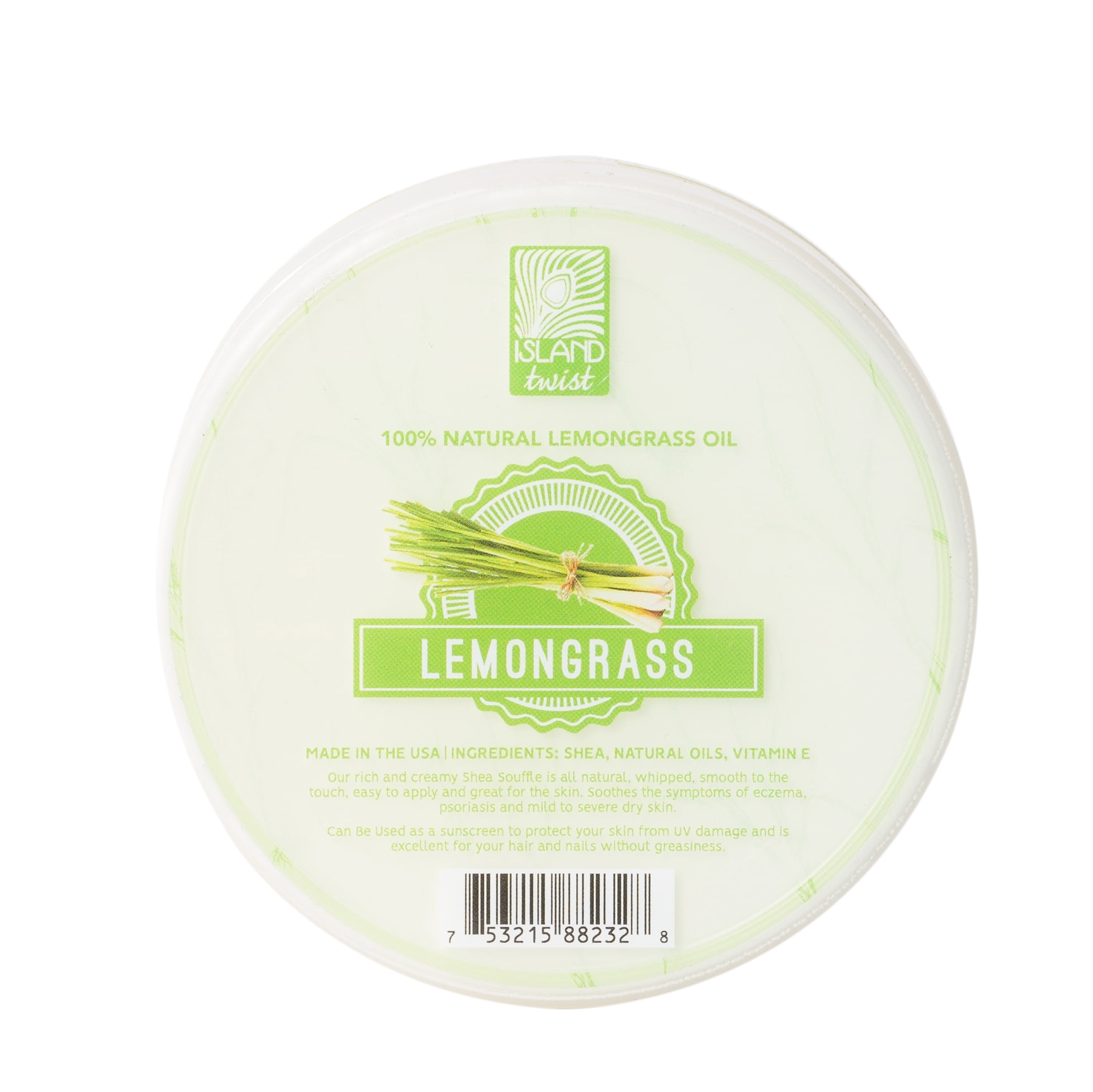 Island Twist HG2770915 6.75 oz Lemongrss Shea Souffle Body Cream ...