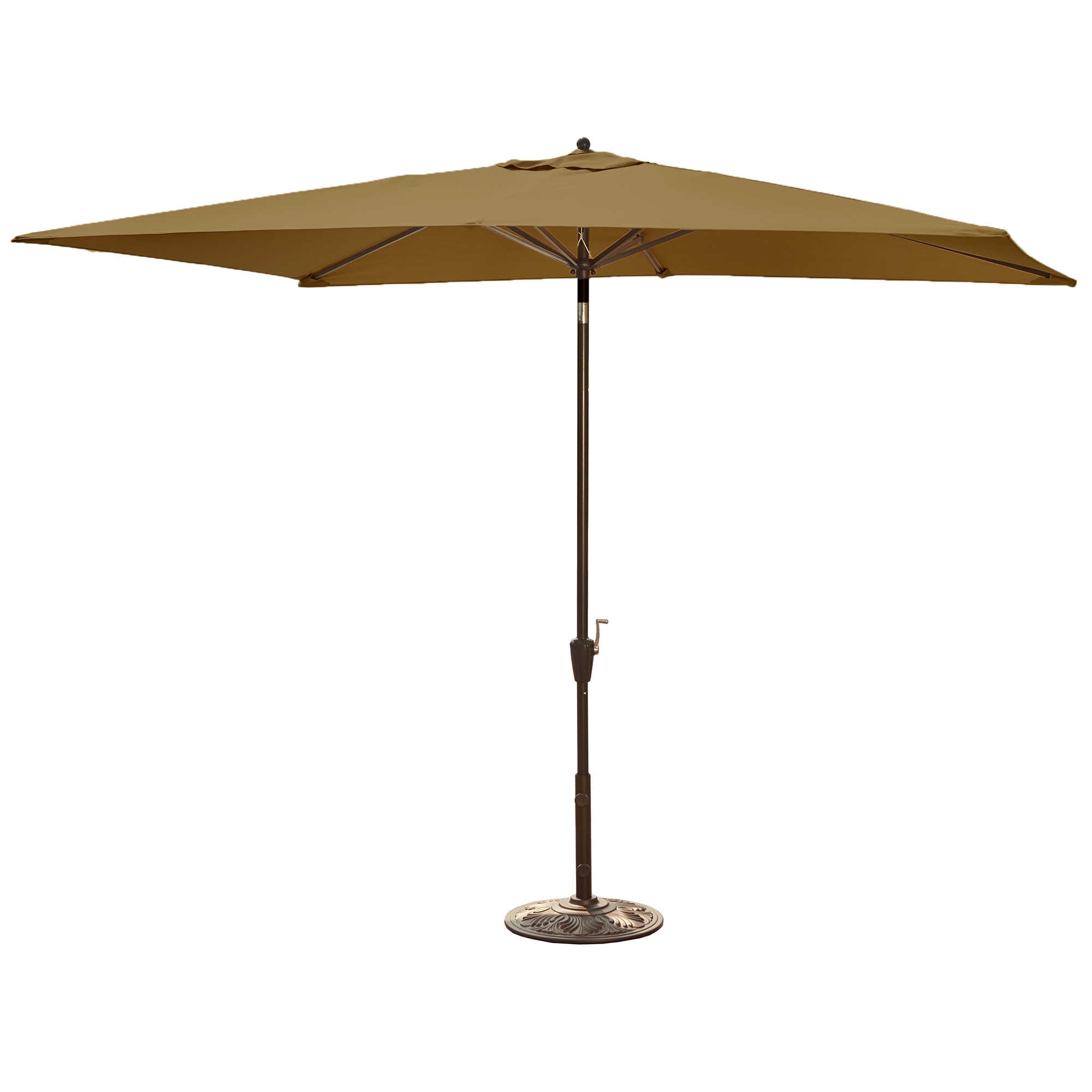 Island Umbrella Adriatic 6.5-ft x 10-ft Rectangular Market Umbrella in ...