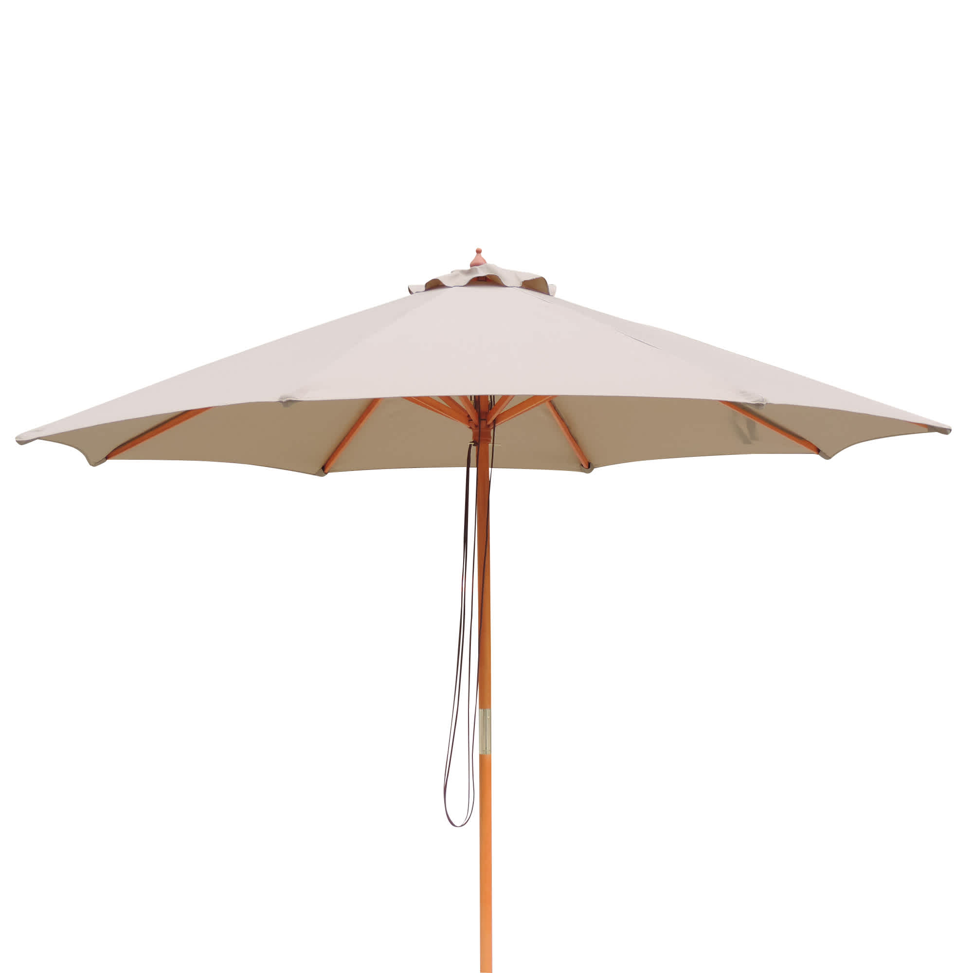 Island Umbrella Tranquility 9-ft Hardwood Market Umbrella in Olefin ...