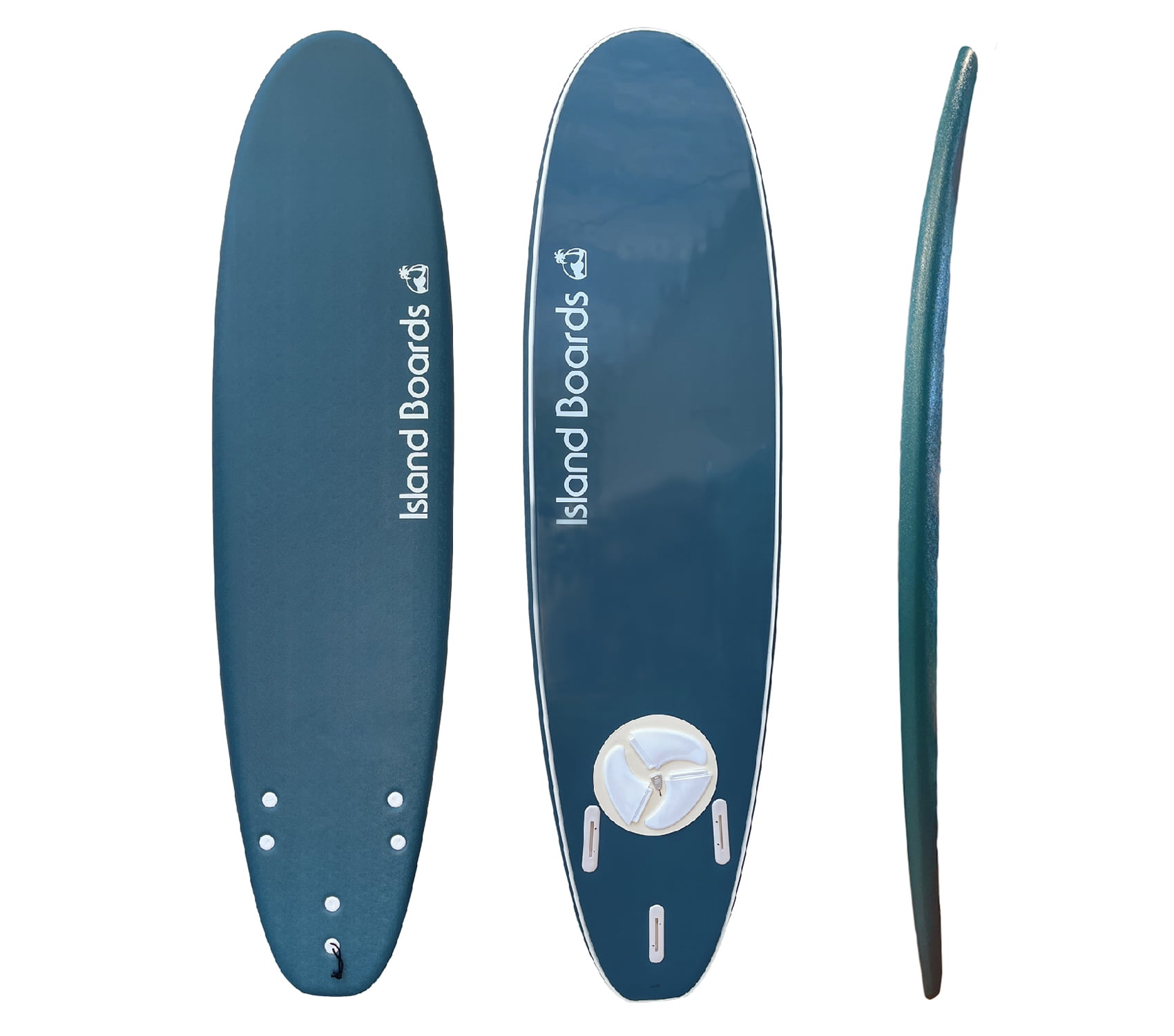 Island Water Sports Classic 7ft0in Soft Top Surfboard in Steel Blue ...