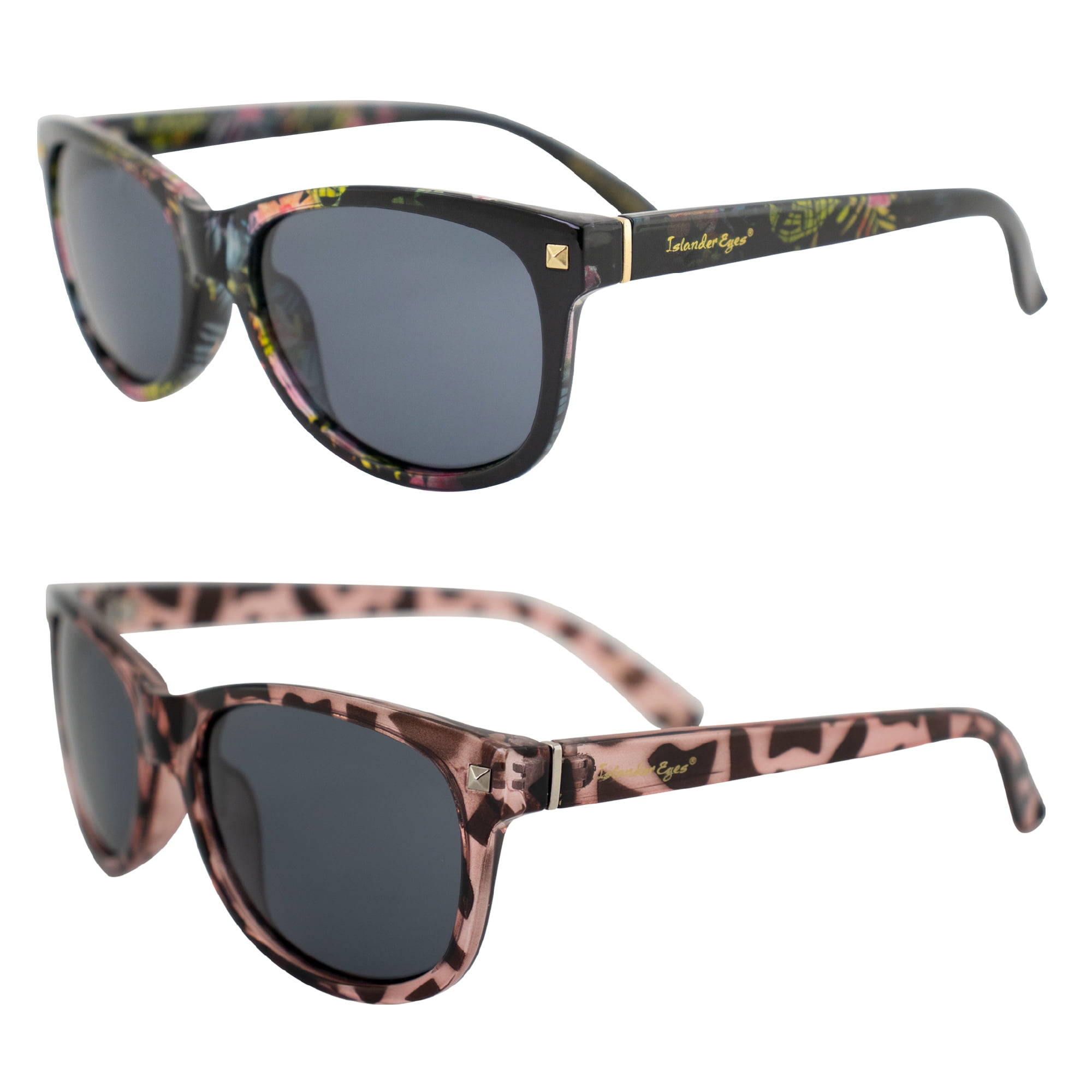 Islander Eyes Barbados Polarized Sunglasses for Women 2 Pairs Black ...