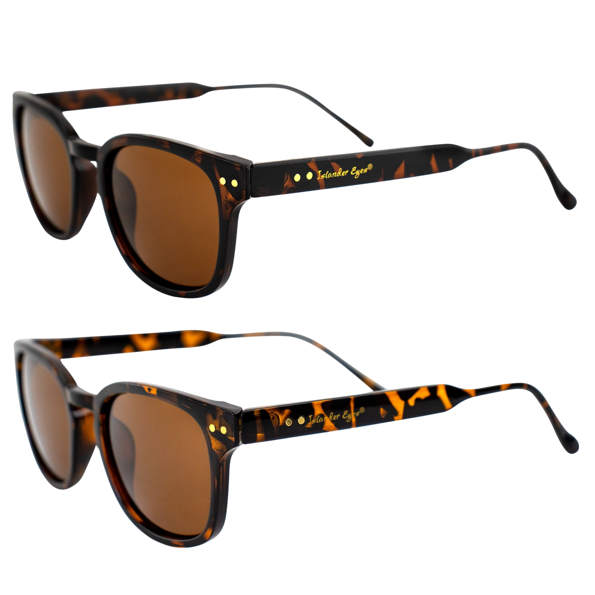Islander Eyes Guam Polarized Sunglasses for Men or Women 2 Pairs Dark ...