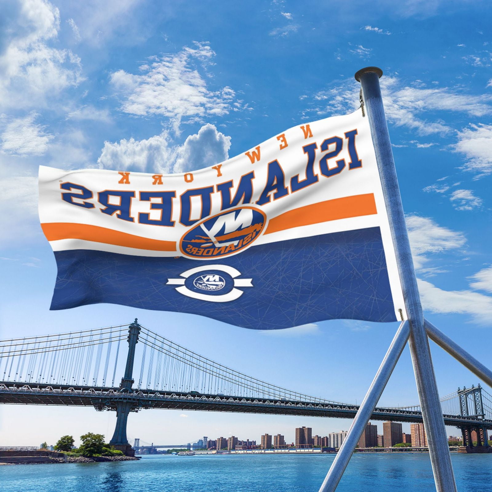 Islanders Hockey Team Four Seasons Double Sided 5x8ft Flag for Hockey ...