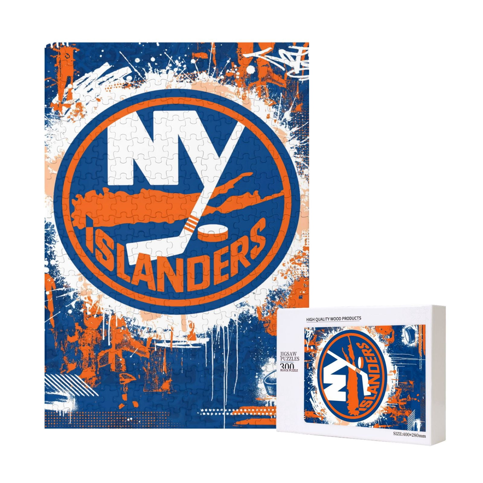 Islanders Ice Hockey Team Custom Jigsaw Puzzle Logo Personalized Wooden ...