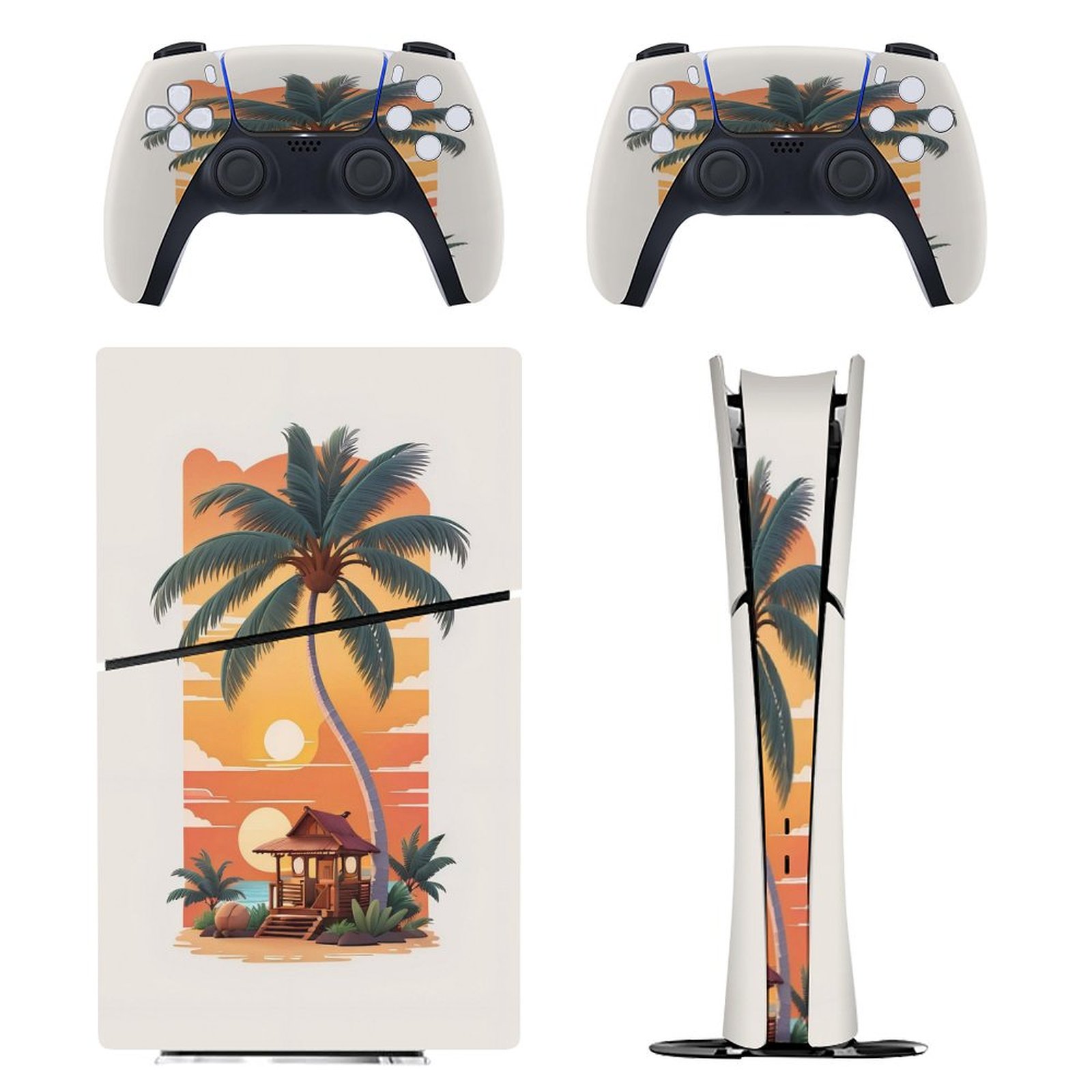 Islands, Coconuts, Sunsets, Summer PS5/PS5 Slim Digital Disc Skin ...