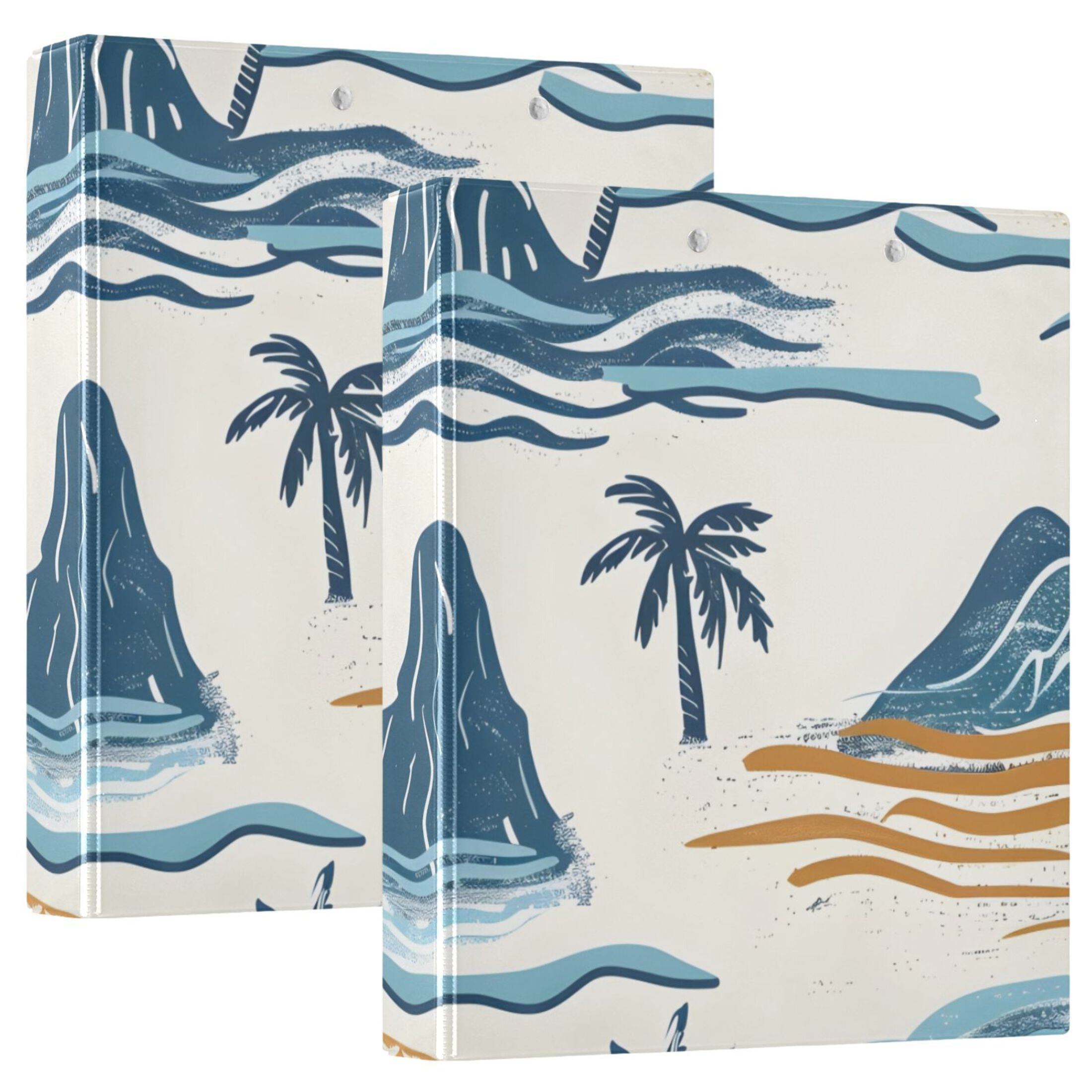 Islands Trees 3 Ring Binders 1.5 inch Hardcover File Folders with ...