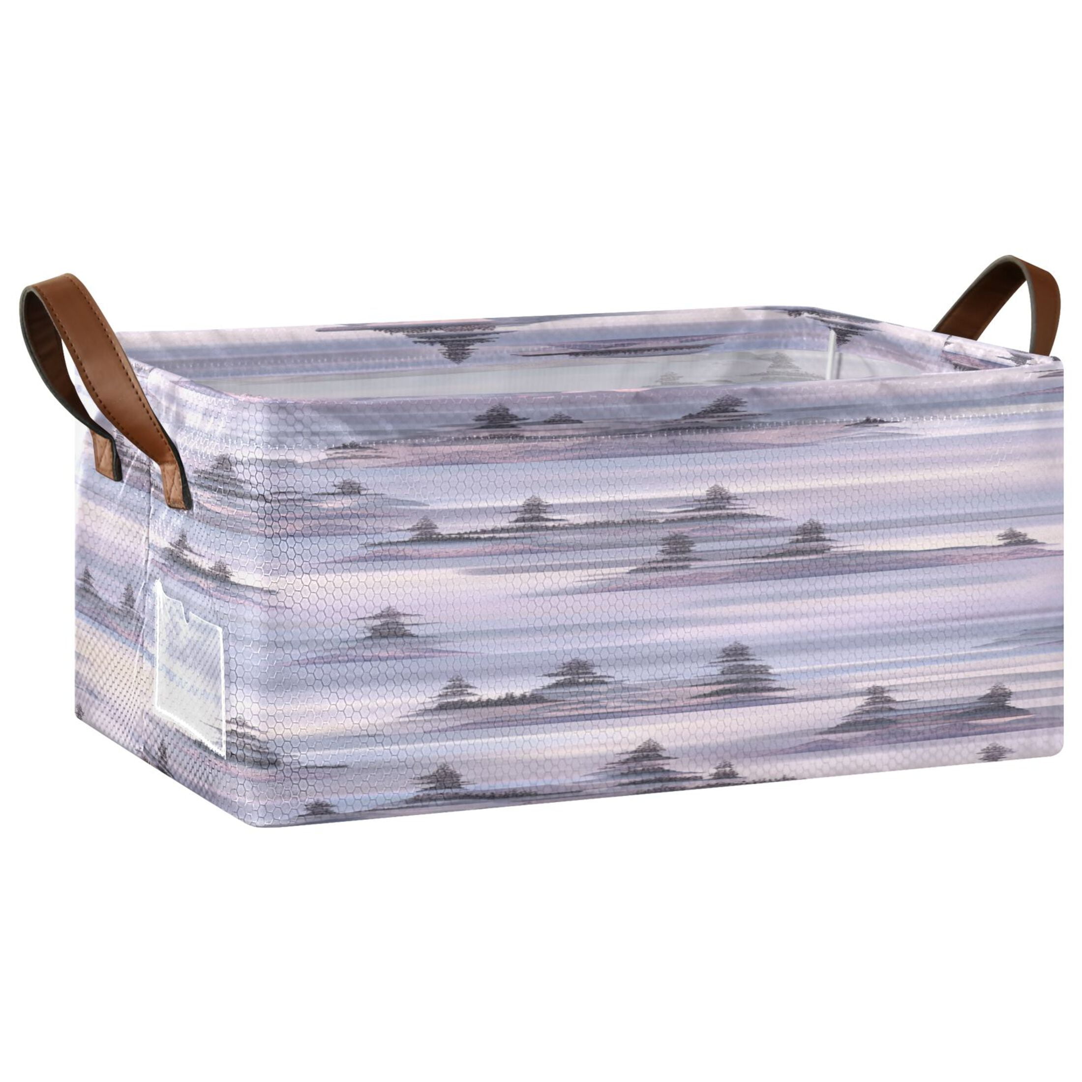 Islands and Trees Open Home Storage Bins Foldable Metal Frame Shelf ...