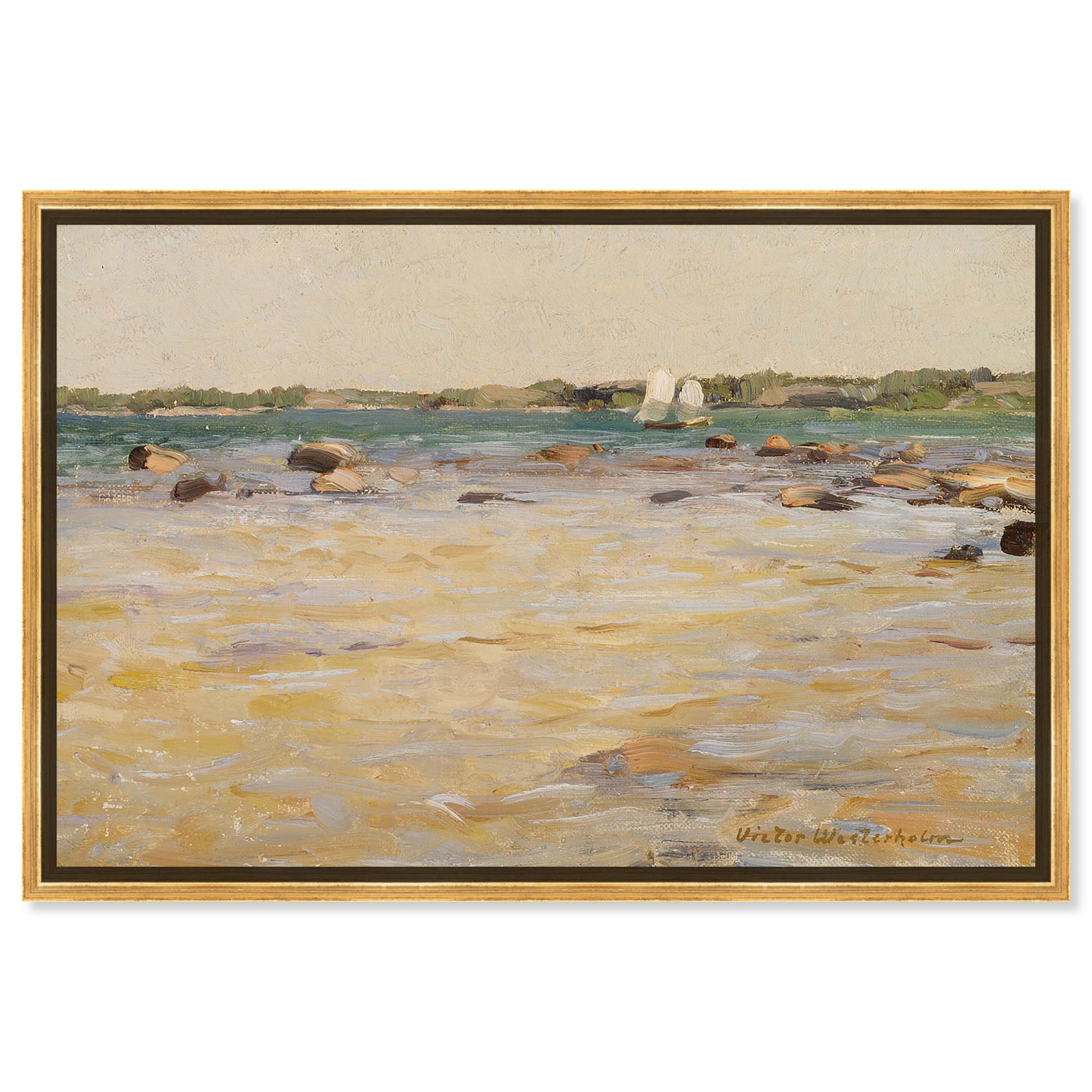 Islands by Victor Westerholm Canvas Countryside Wall Art by Art Remedy ...