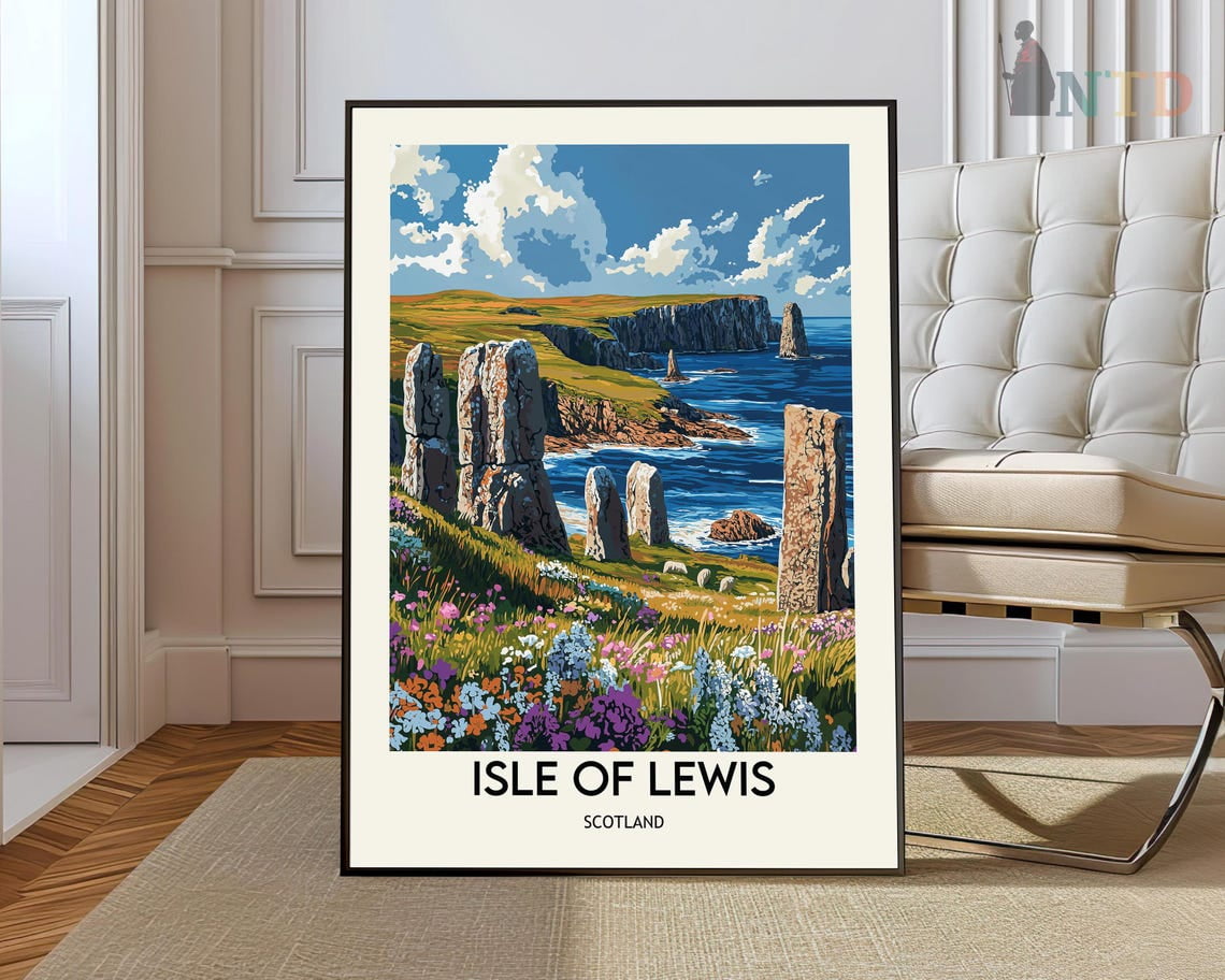 Isle Of Lewis Poster, Isle Of Lewisisle Of Lewis Print, Isle Of Lewis ...