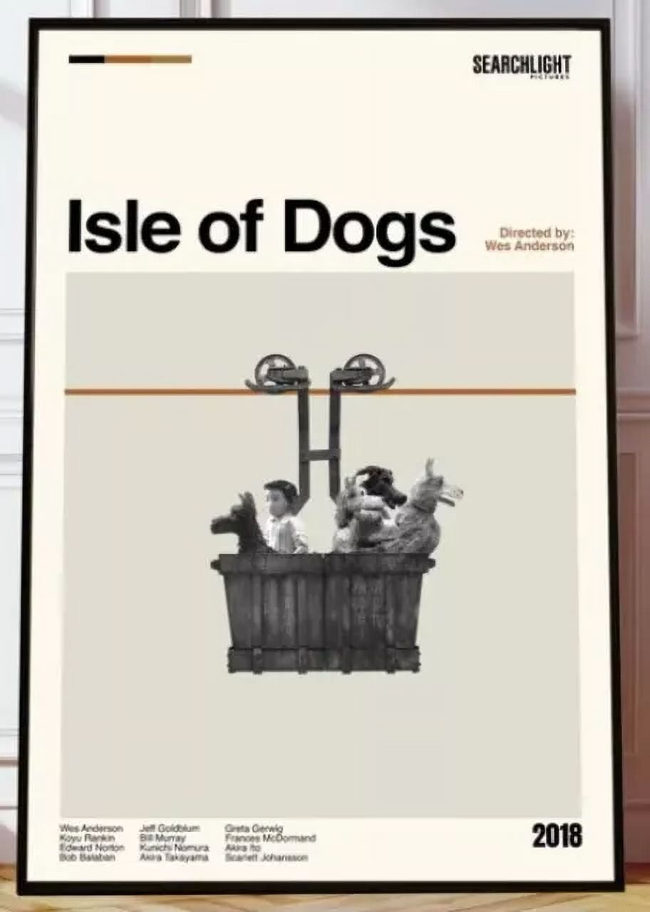 Isle Of Dogs Poster, Wes Anderson Film, Midcentury Modern Art, Vintage ...