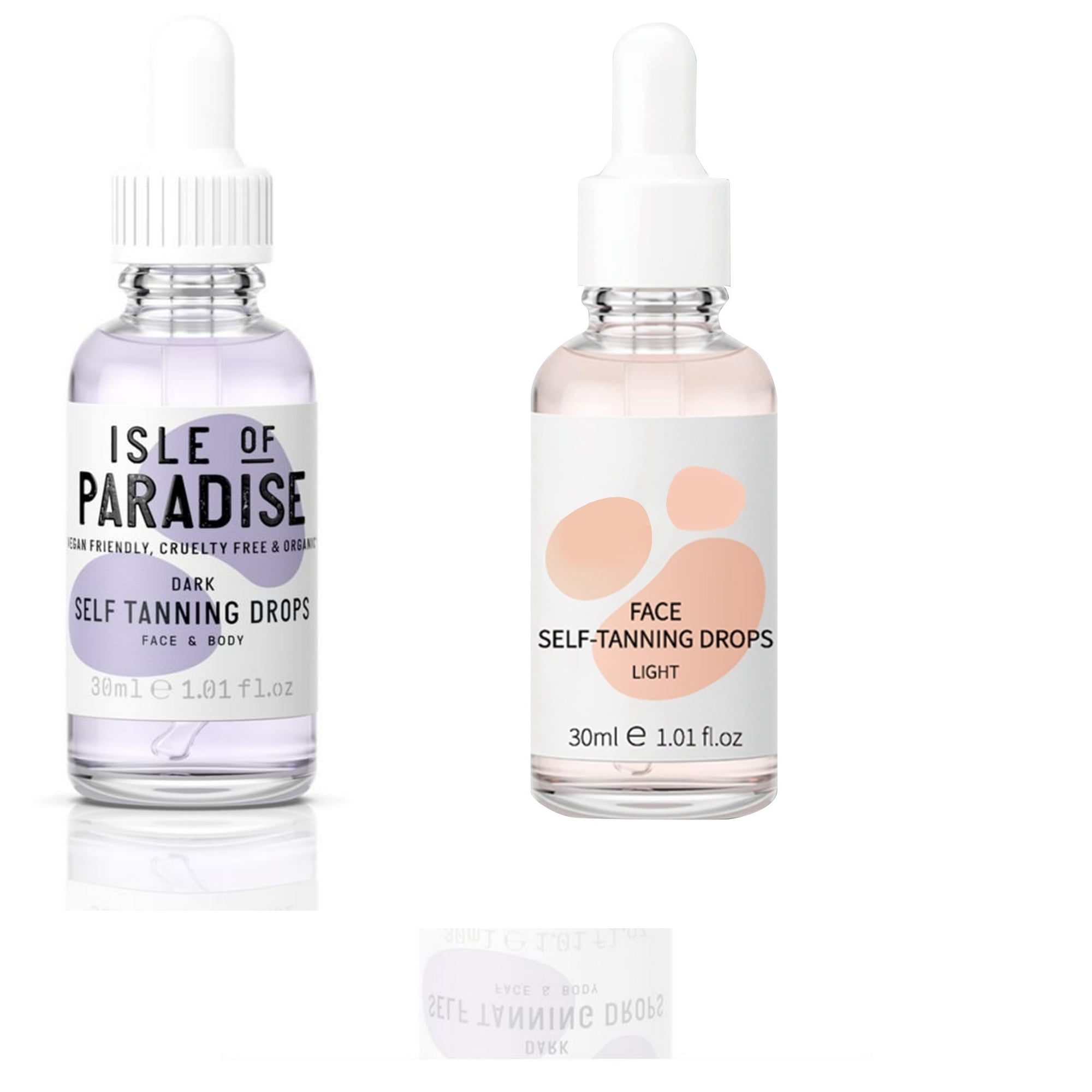 Isle Of Paradise 2PC Self Tanning Drops - Color Correcting Self Tan Drops For Gradual Glow ...