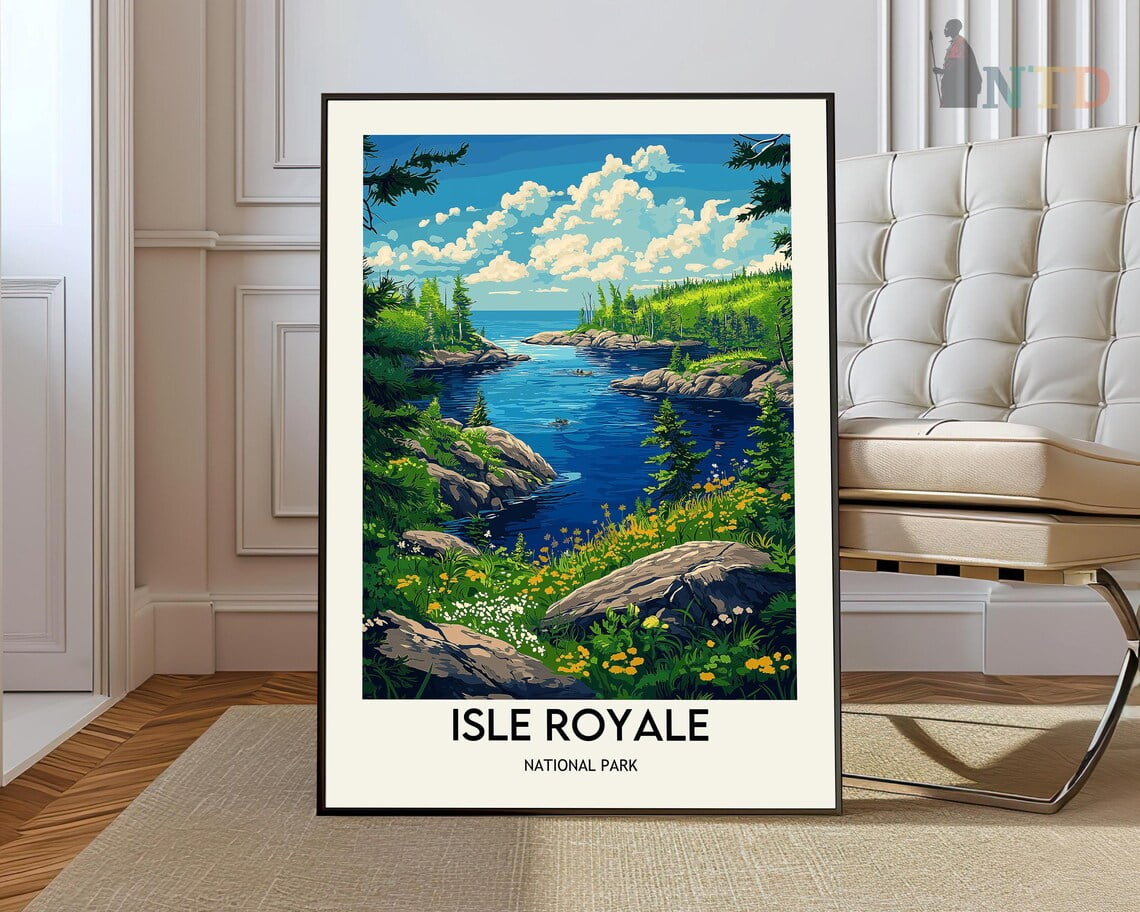 Isle Royale National Park Poster, Isle Royale National Parkisle Royale ...