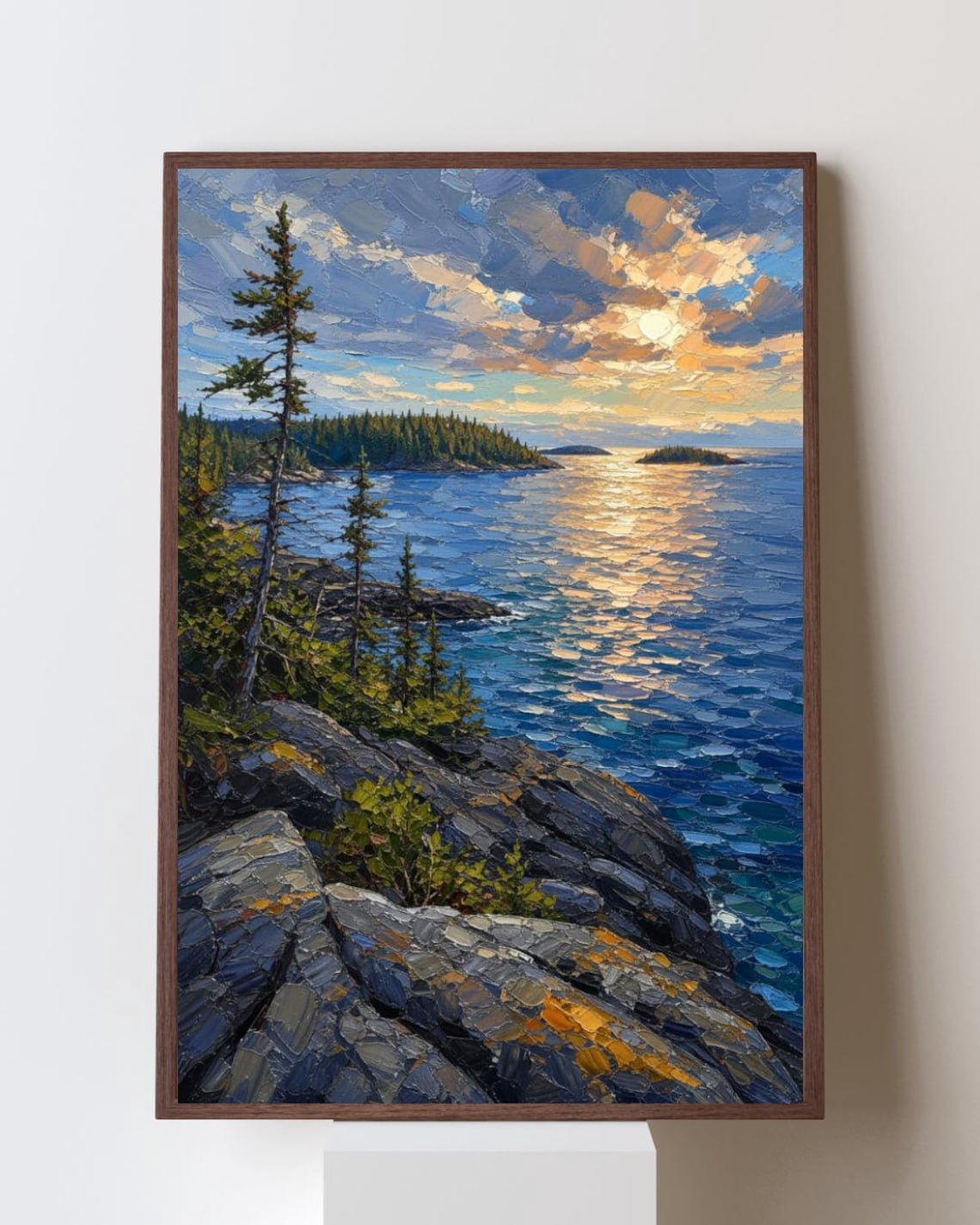 Isle Royale Sunset Lake Superior Rock Harbor Landscape Michigan UP ...