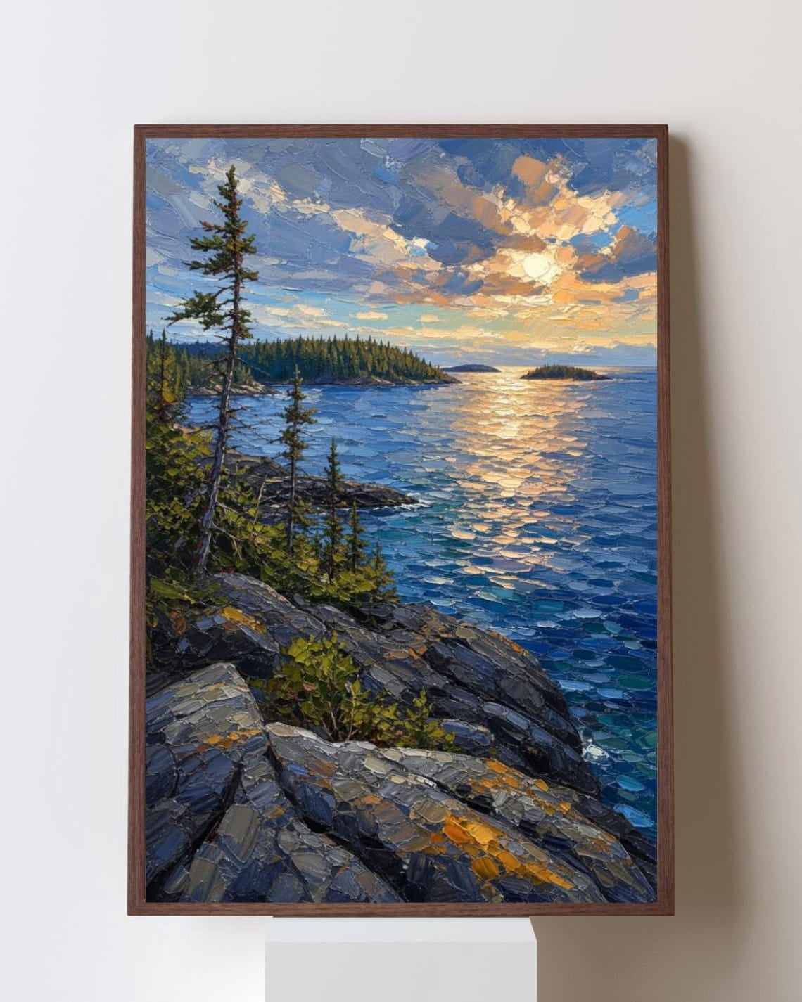 Isle Royale Sunset Lake Superior Rock Harbor Landscape Michigan UP ...