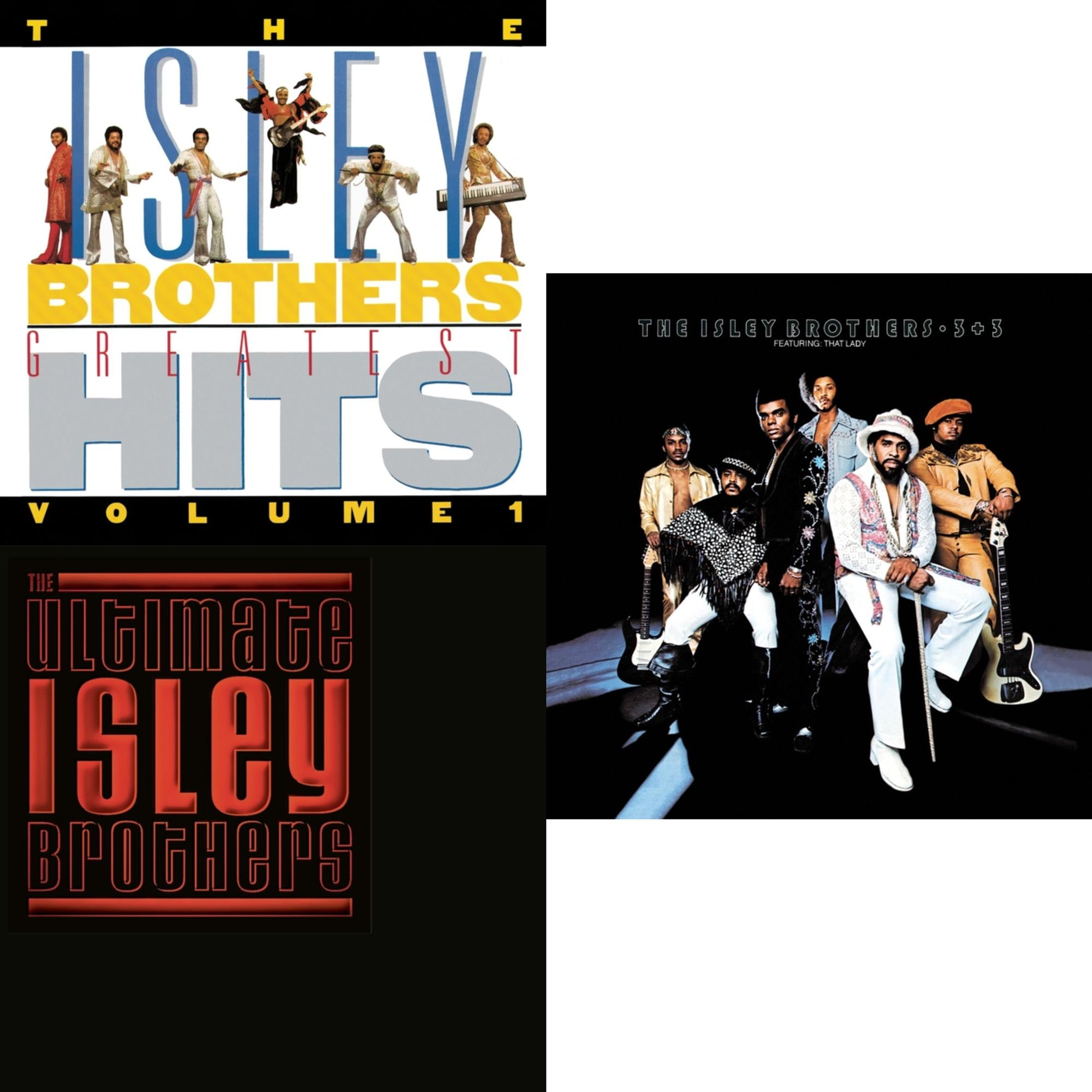 Isley Brothers Greatest Hits Vol.1 & Ultimate Isley Brothers & 3 Plus 3 ...