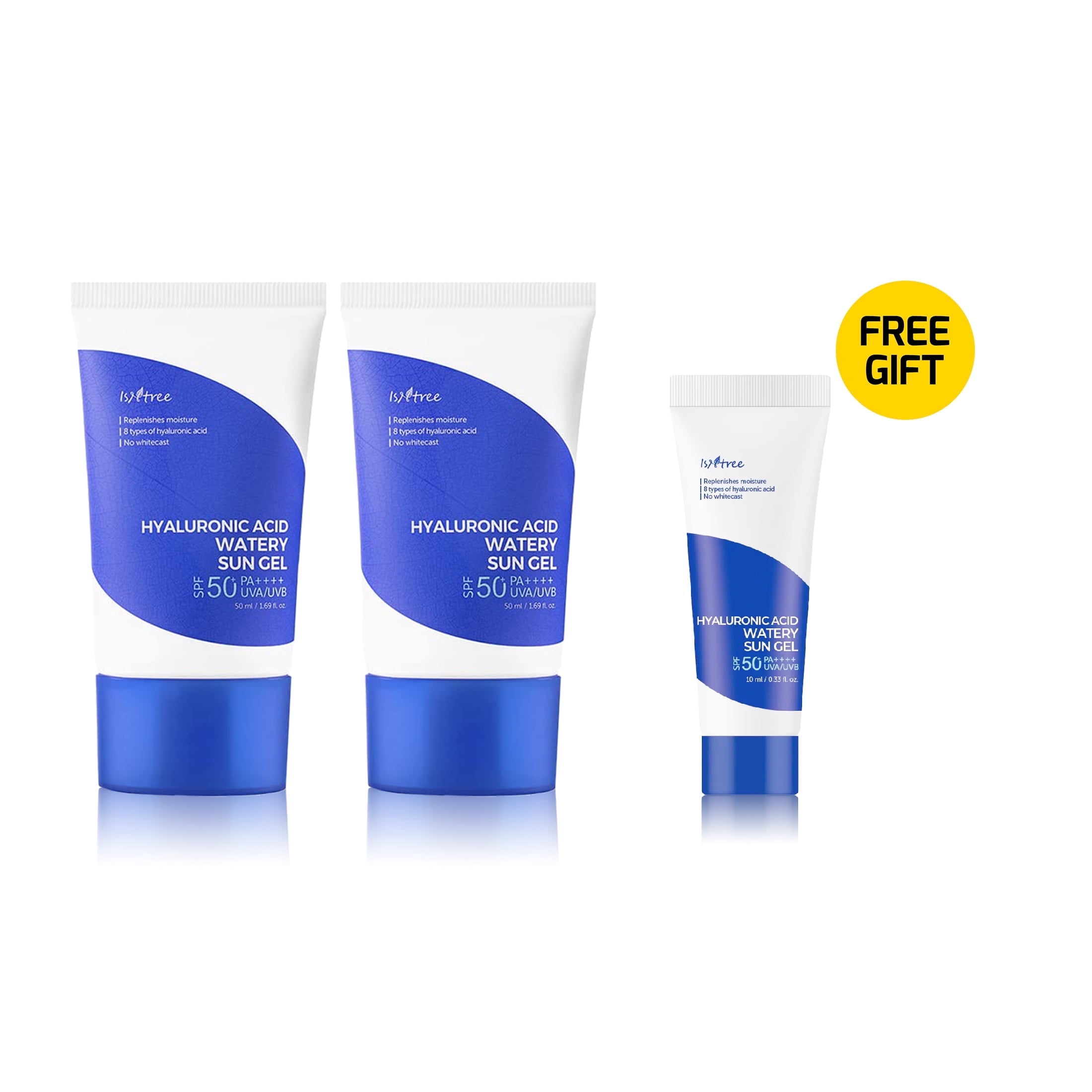 ISNTREE Hyaluronic Acid Watery Sun Gel, Moisturizing Sunscreen ...