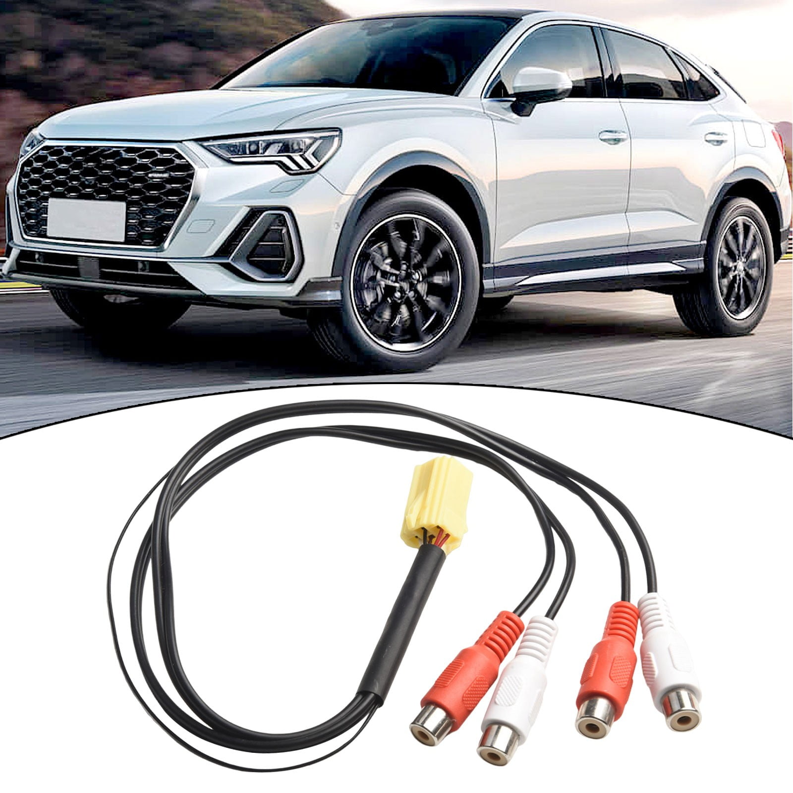 Iso Adapter Aux Line 4 for Rca for Blaupunkt for A3 for Golf ford ...