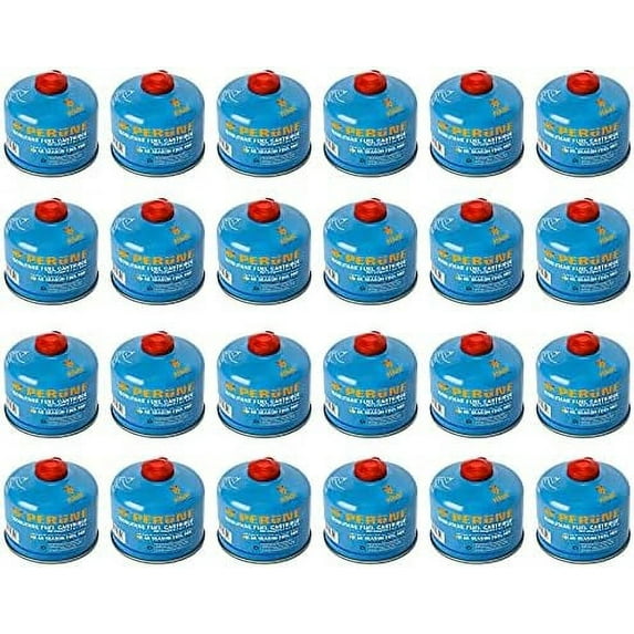 Iso-Butane Camping Fuel Gas Canister All Season Mix - 230gram (24 Pack ...
