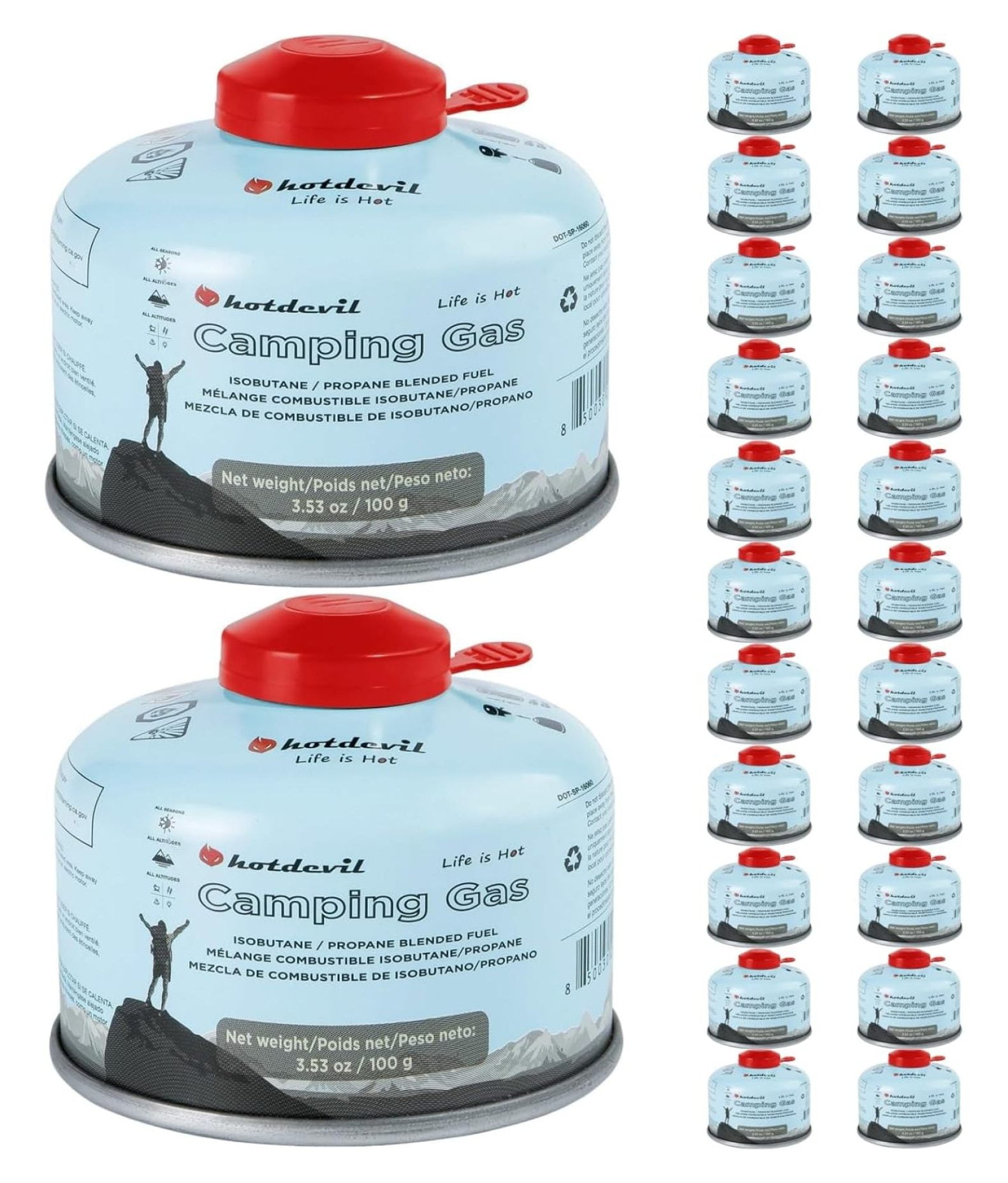 Iso-Butane Camping Fuel Gas Canister All Season Mix Isobutane Fuel ...