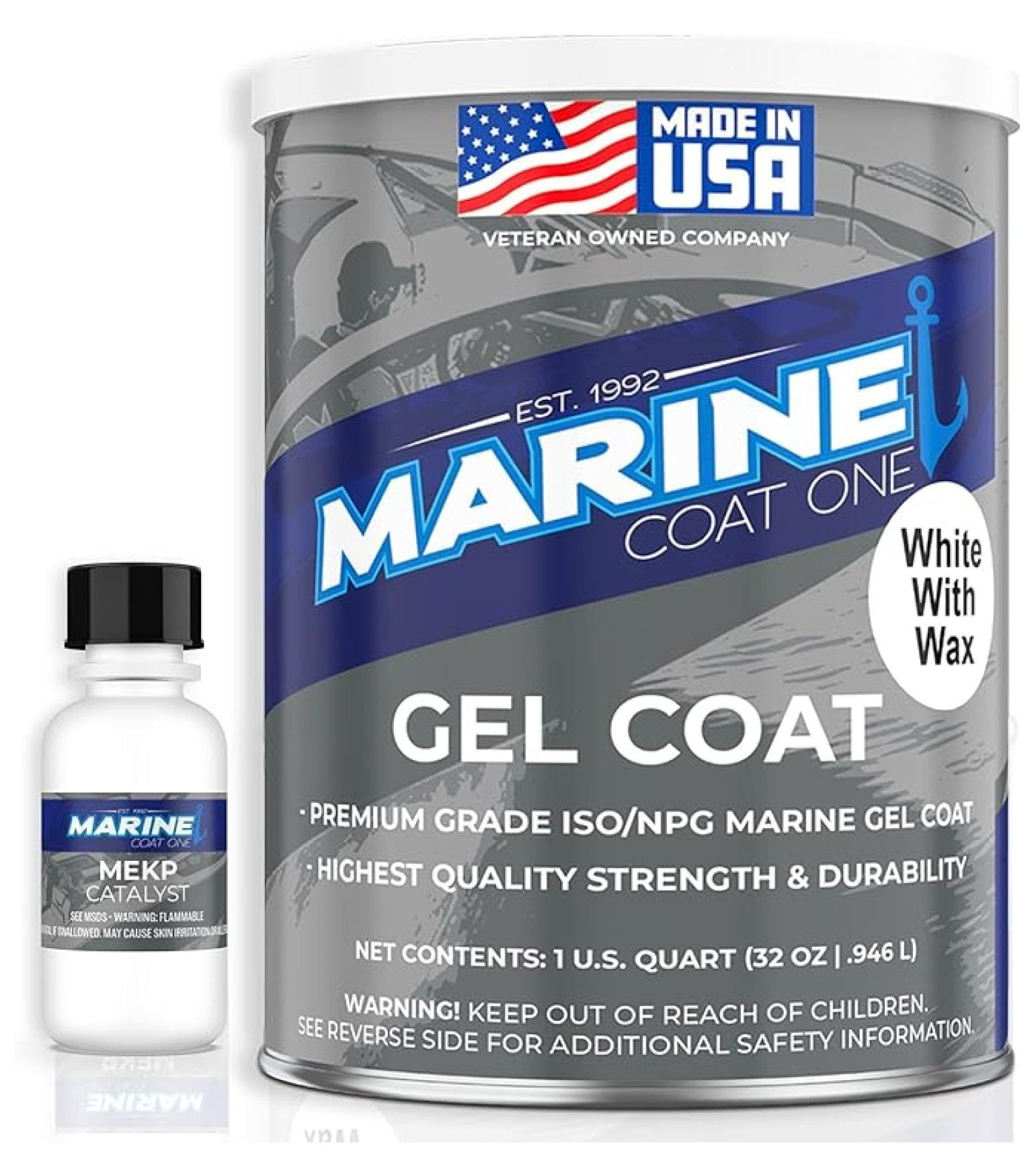 Iso/Npg Gel Coat White with Wax with MEKP Catalyst for Hardening, No ...