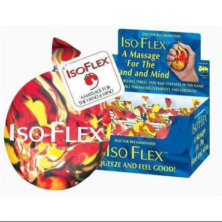 IsoFlex Designer Stress Ball Hand Massager in Assorted Colors 6 Pieces ...