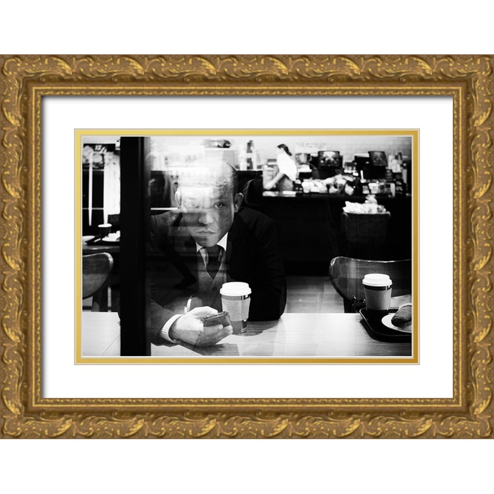 Isobe, Shinji 24x17 Gold Ornate Wood Framed with Double Matting Museum ...