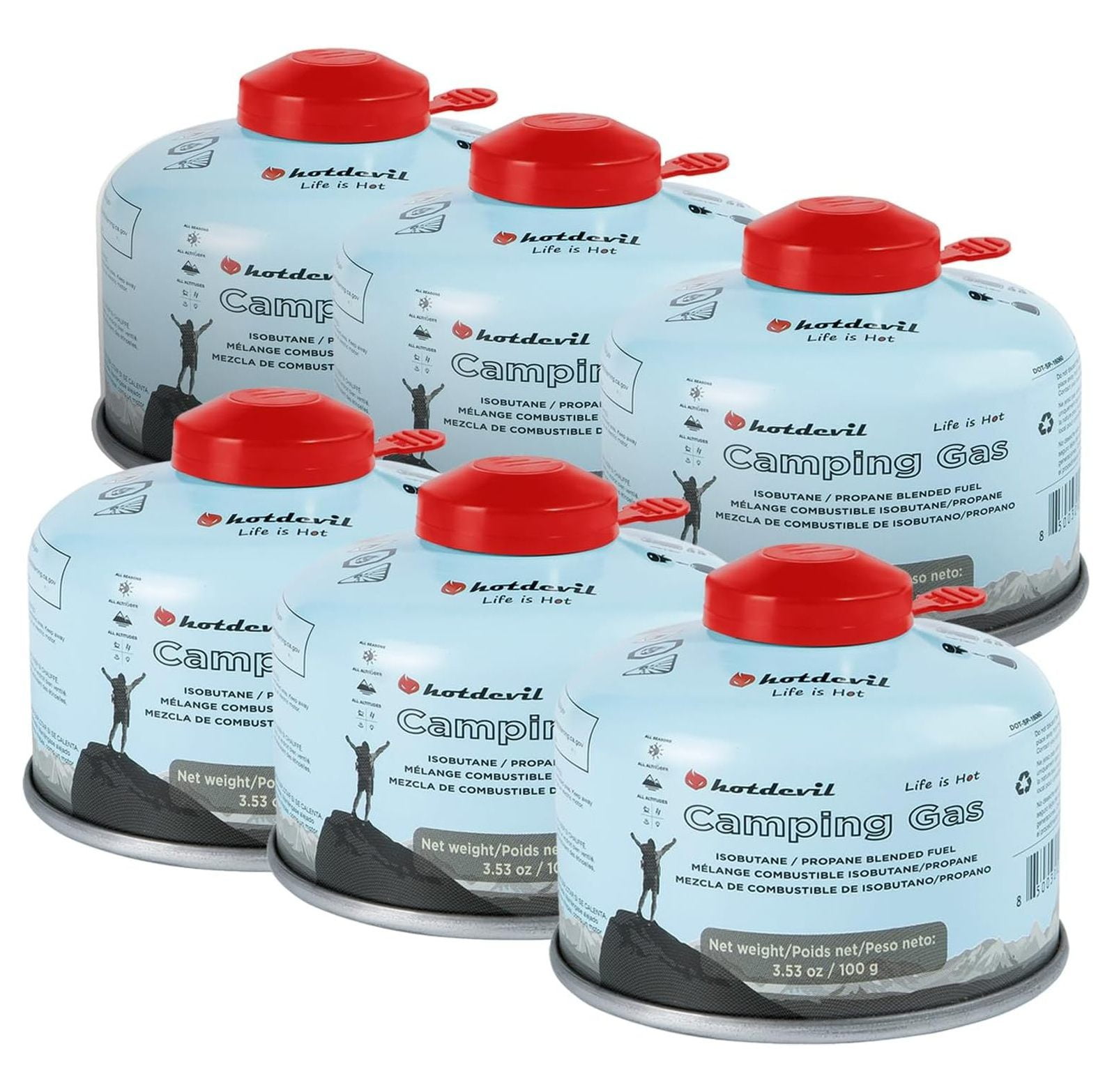 Isobutane Fuel Canister Butane Propane Blend Fuel 100 Gram Fuel Gas ...