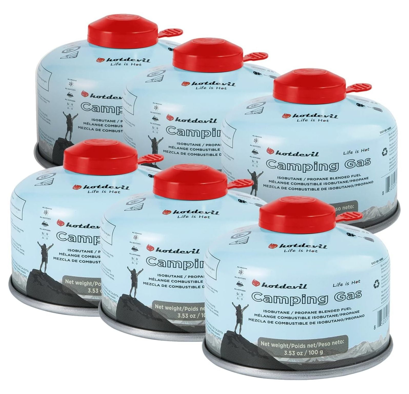 Isobutane Fuel Canister Butane Propane Blend Fuel 100 Gram Fuel Gas ...