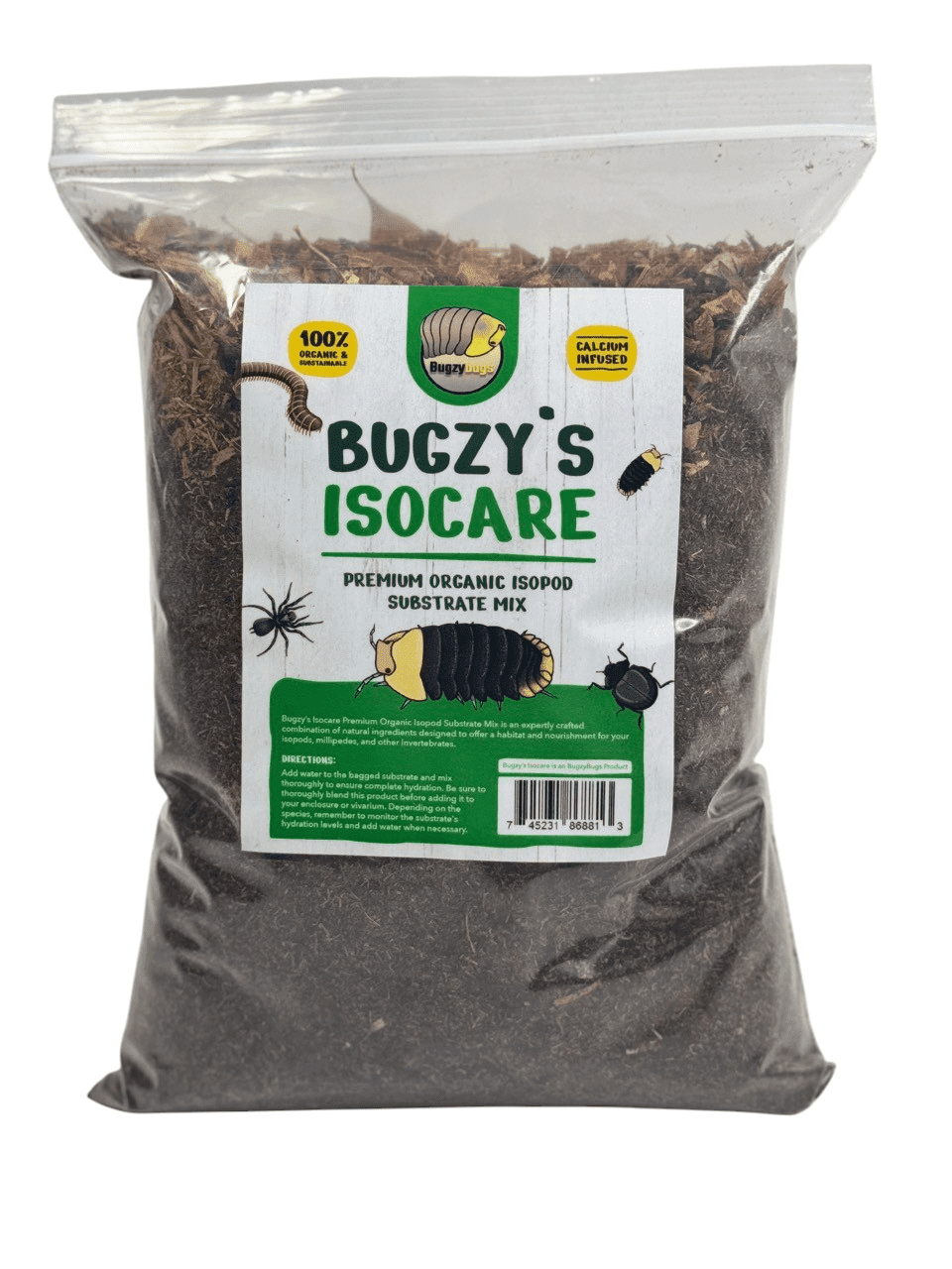 Isocare Premiun Organic Isopod Soil & Bioactive Terrarium Vivarium ...