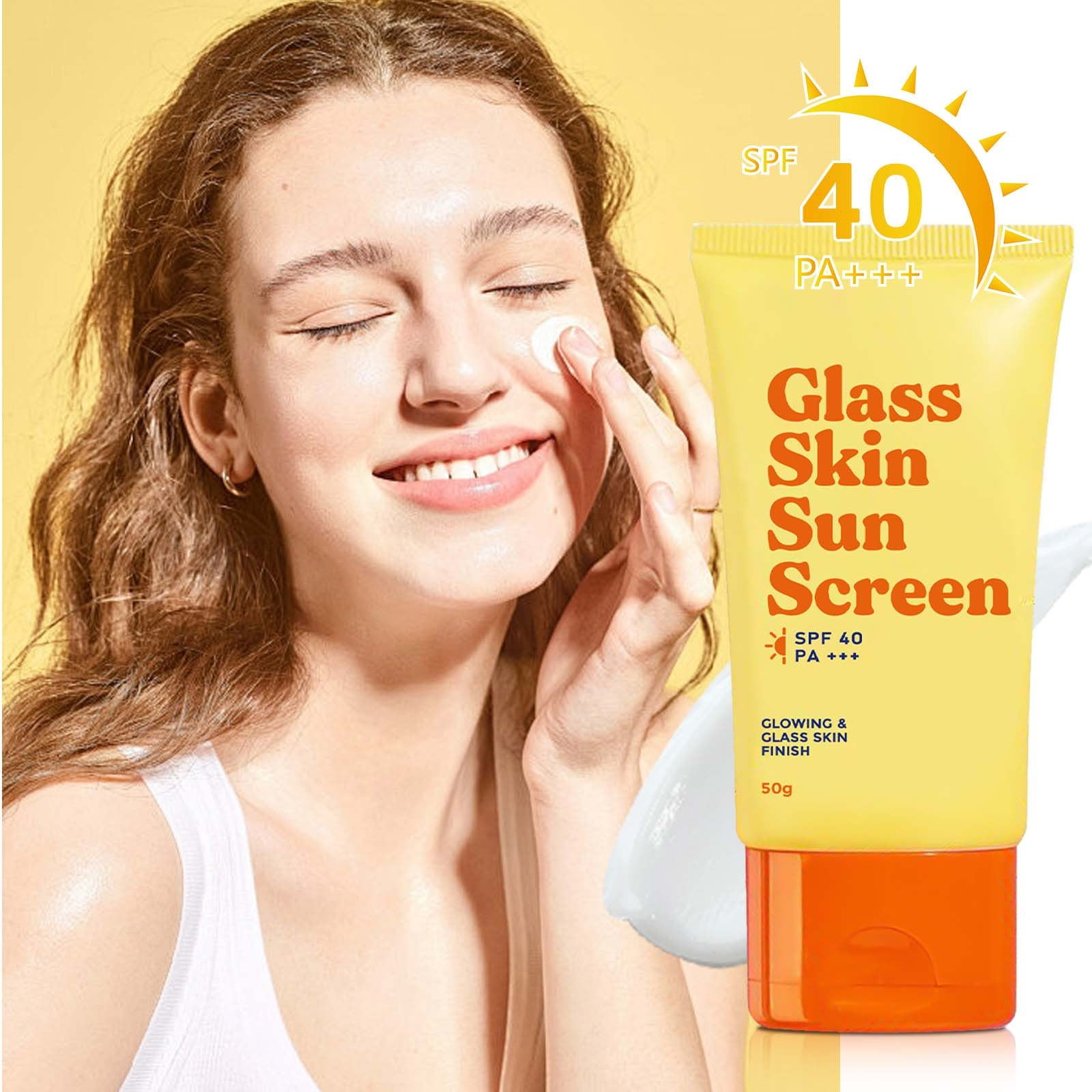 Isolation Sunscreen Cream SPF Protection Moisturizing Brightening Lightweight Texture For Daily ...