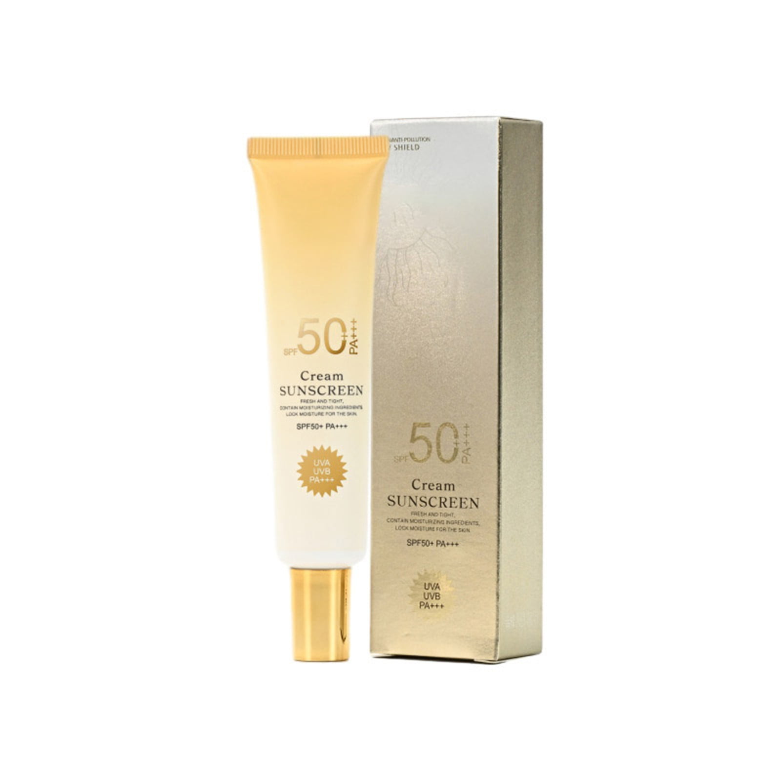 Isolation Sunscreen Milk Small Gold Tube Sunscreen Sunscreen 50＋＋Women ...