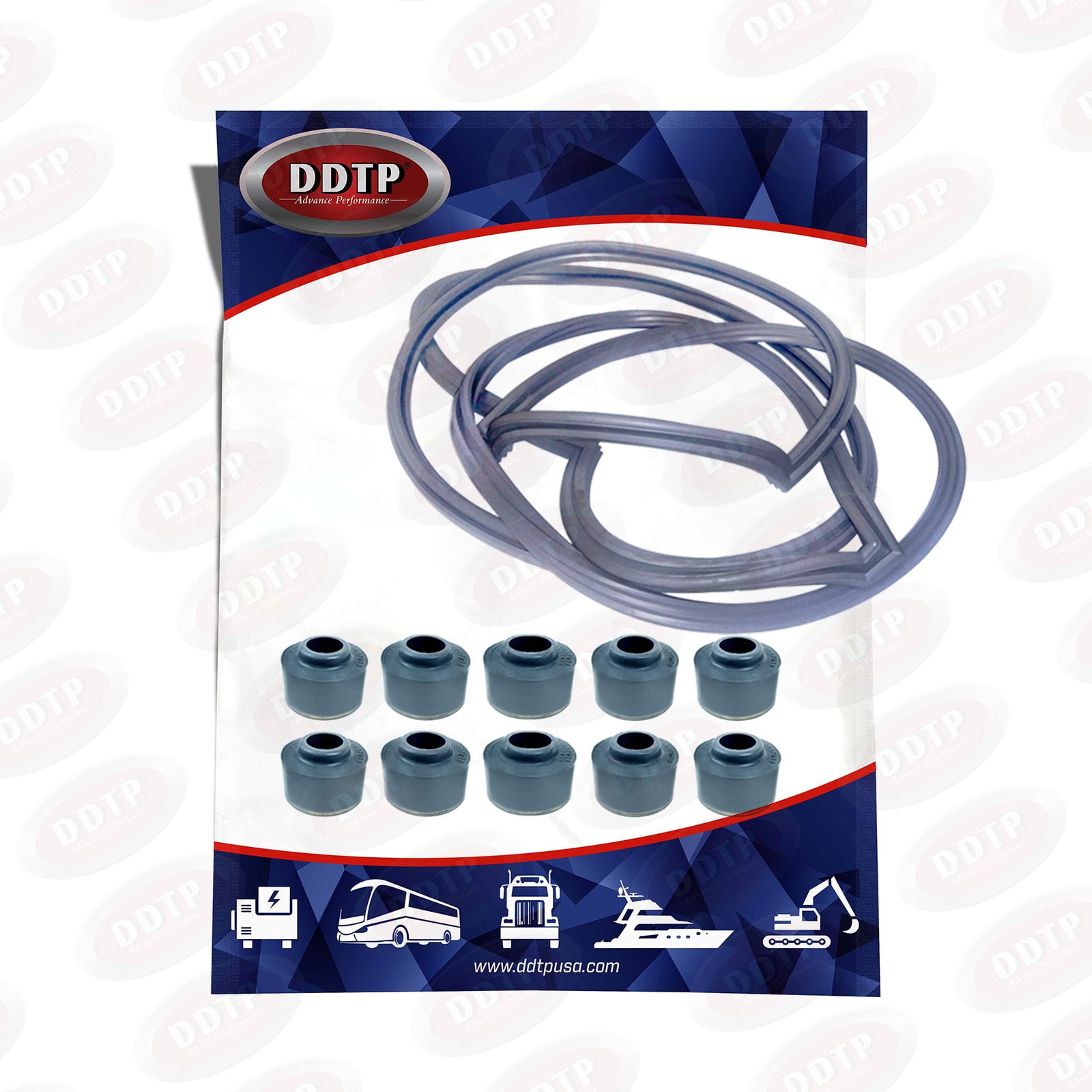 Isolators Bolt 10 with Valve Cover Gasket Gray Detroit Diesel S60 12.7L ...