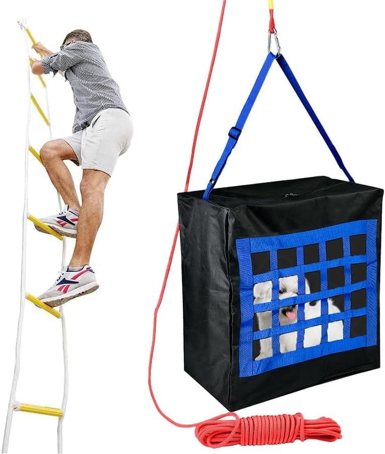 Isop Fire Emergency Set - Rope Ladder & Fire Escape Bag - Rescue Ladder ...