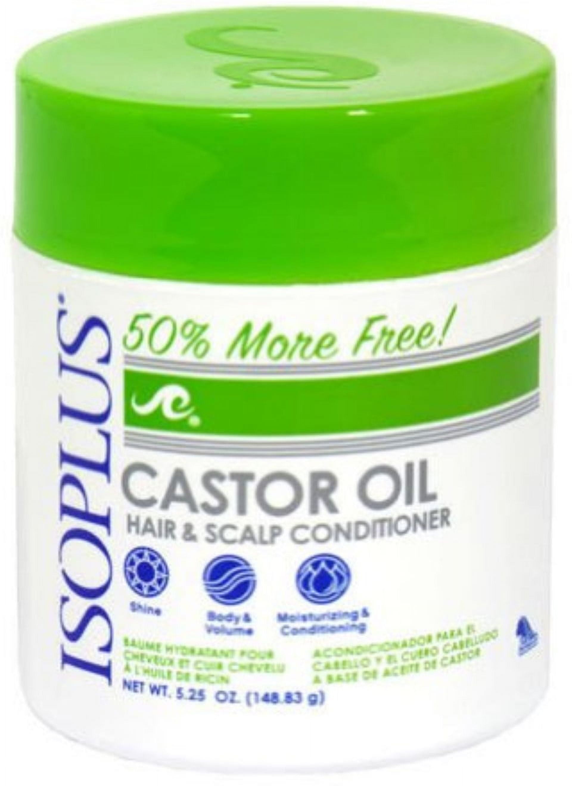 Isoplus Castor Oil Hair & Scalp Treatment Conditioner, 5.25 oz - Pack ...