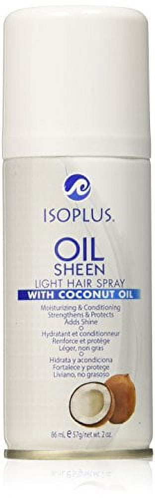 Isoplus Oil Sheen Light Hair Spray With Coconut Oil, 2 oz - Walmart.com