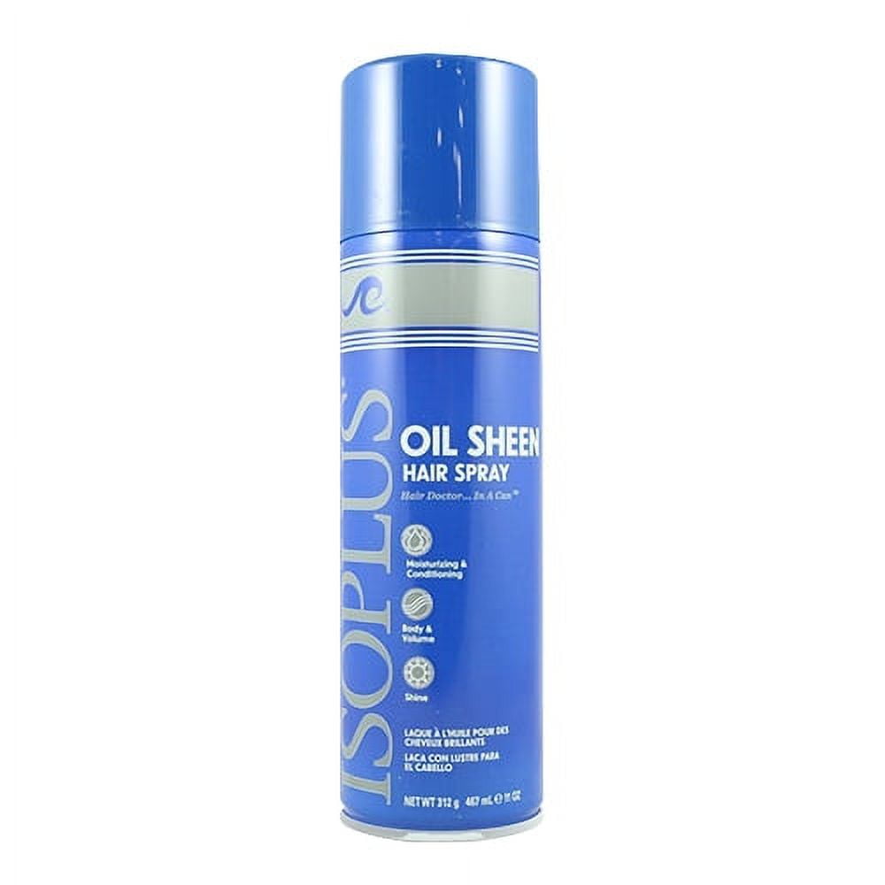 Isoplus Oil Sheen Regular Moisturizing Hair Spray, 11 Oz - Walmart.com