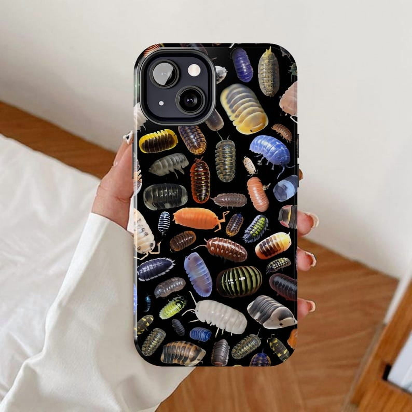 Isopods Woodlice Pillbugs Nature Bug Phone Case for iPhone 11-17 Pro ...