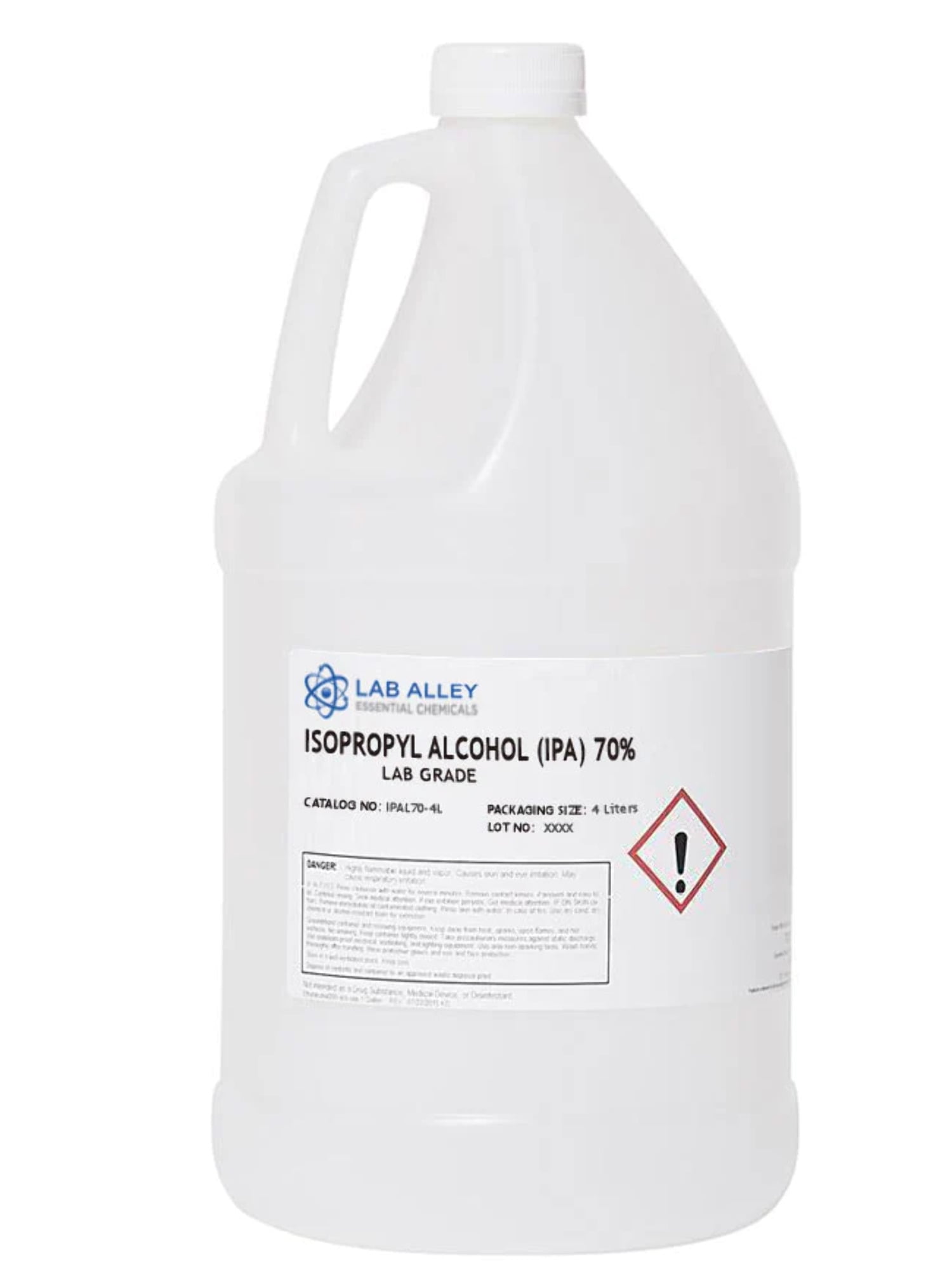 Isopropyl Alcohol 70% Lab Grade 4L - Walmart.com